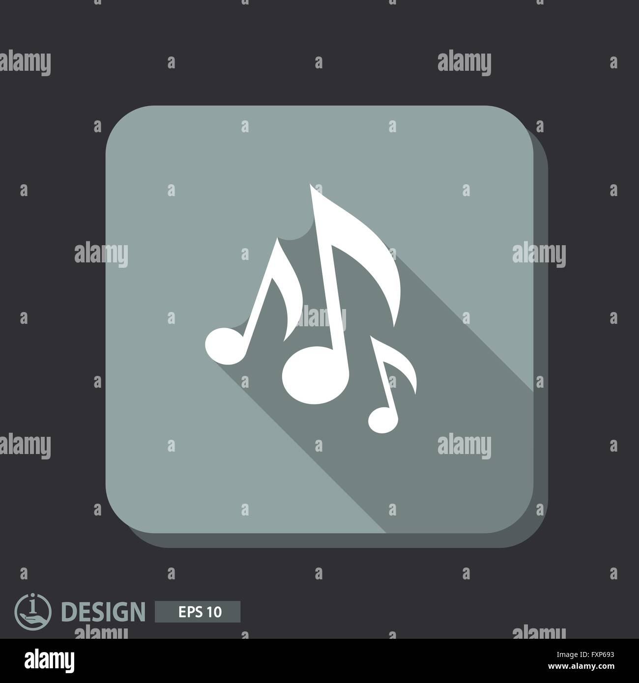 Pictograph of music note Stock Vector Image & Art - Alamy