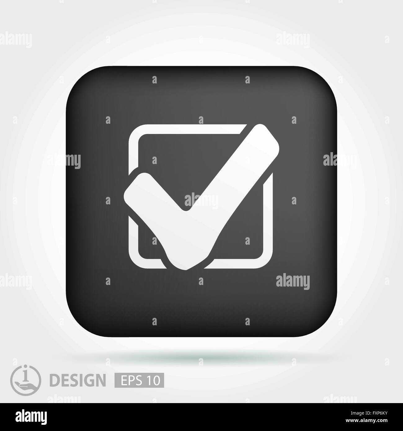 Pictograph of check mark Stock Vector Image & Art - Alamy
