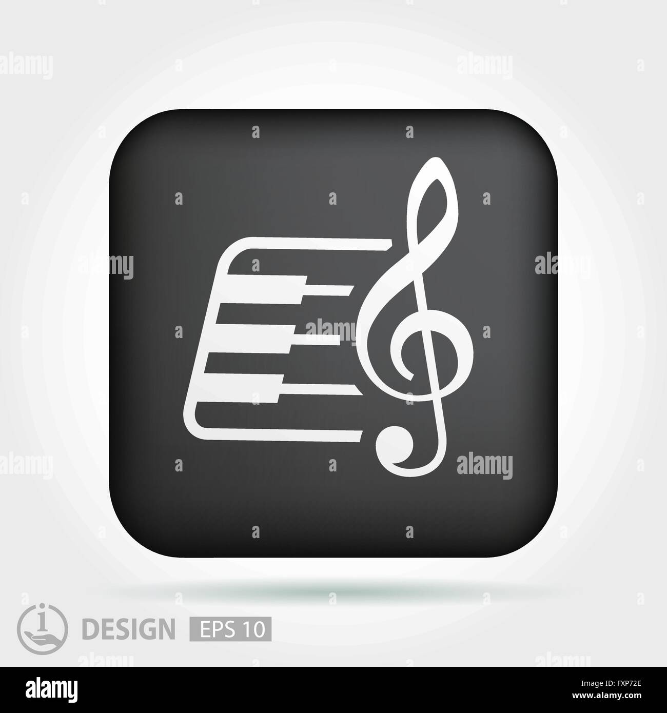 Pictograph of music key and keyboard Stock Vector Image & Art - Alamy