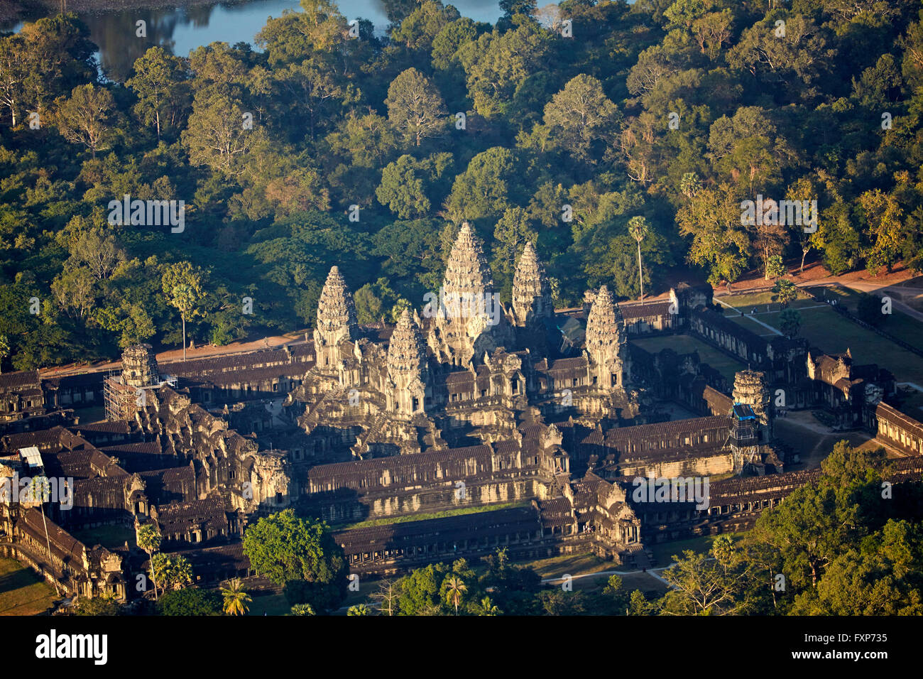 Angkor wat aerial hi-res stock photography and images - Alamy