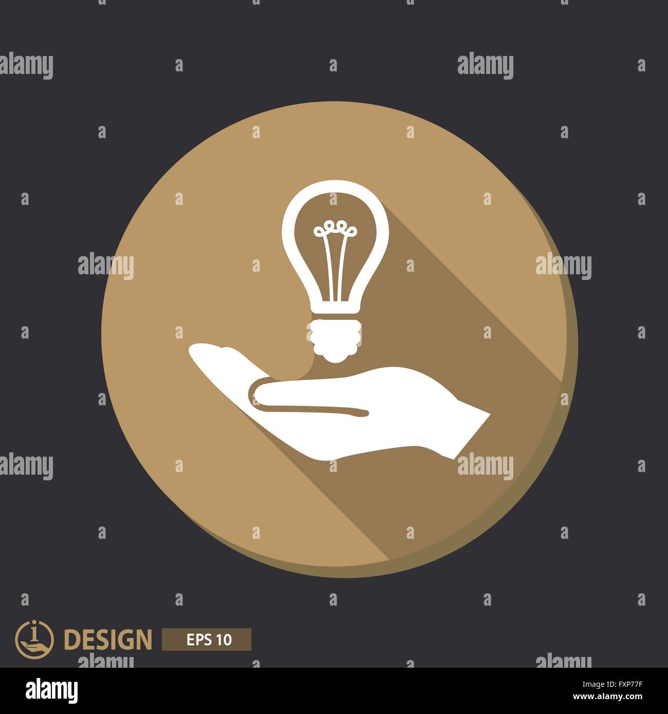 Pictograph of light bulb Stock Vector Image & Art - Alamy