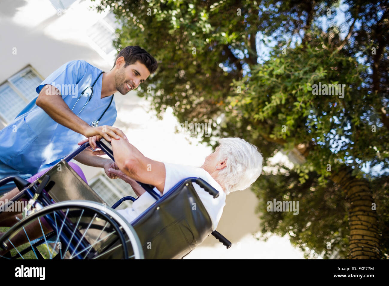 Helping patient stand hi-res stock photography and images - Alamy
