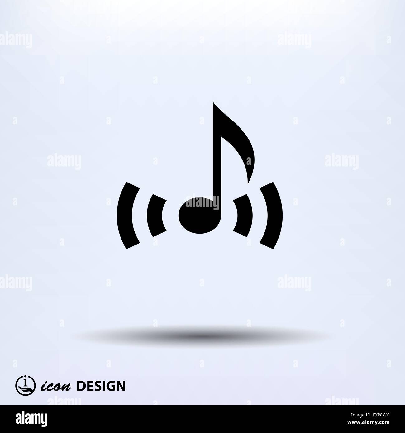 Pictograph of music note Stock Vector Image & Art - Alamy