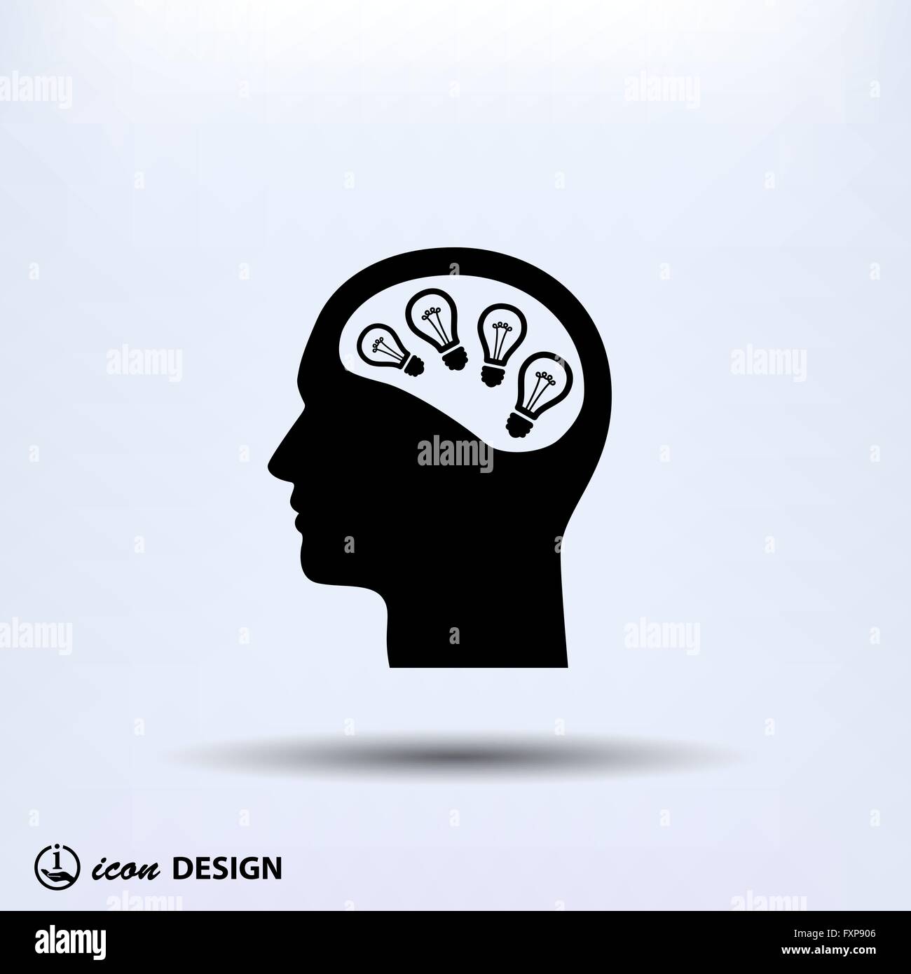 Pictograph of bulb concept Stock Vector Image & Art - Alamy