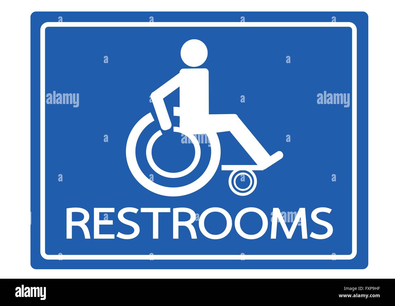 Restroom sign highway hi-res stock photography and images - Alamy