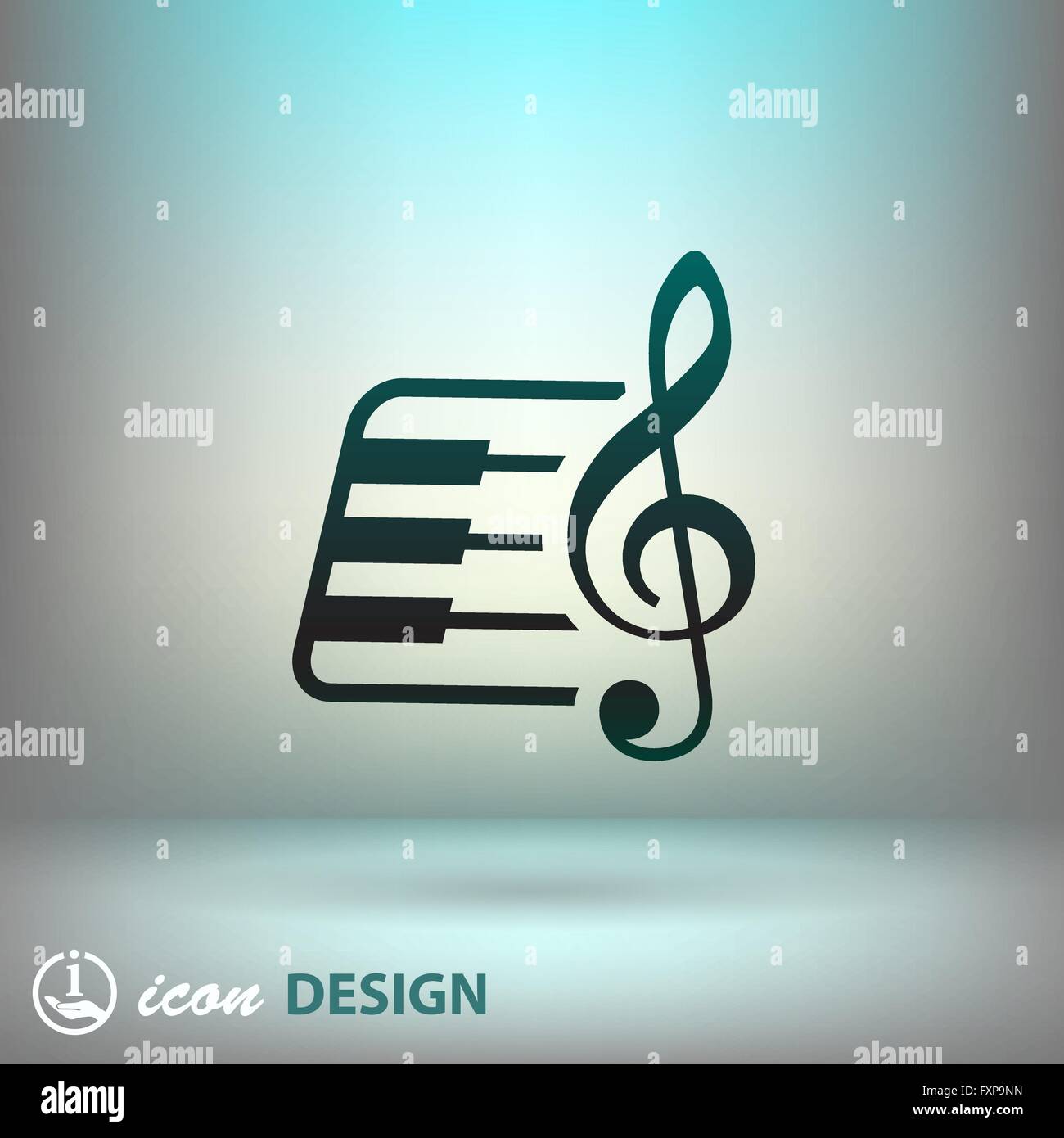 Pictograph of music key and keyboard Stock Vector Image & Art - Alamy