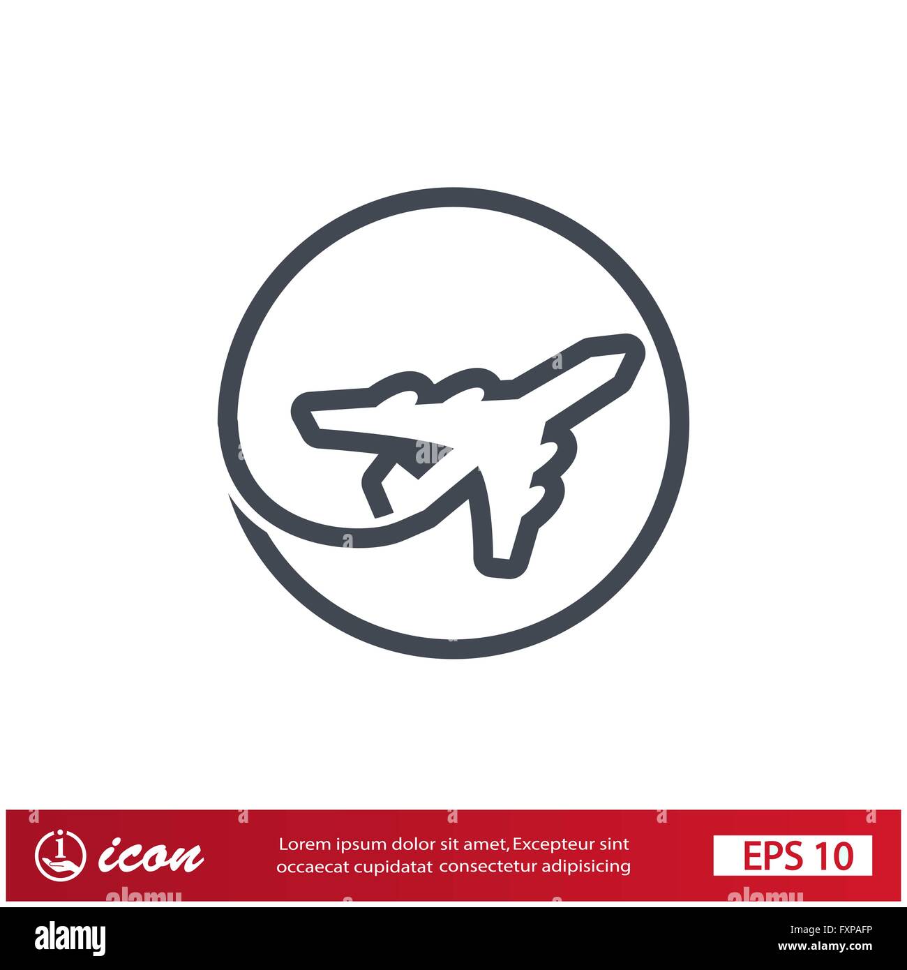 Pictograph of airplane Stock Vector Image & Art - Alamy