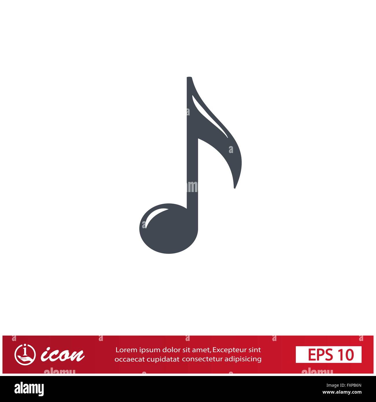 Pictograph of music note Stock Vector Image & Art - Alamy