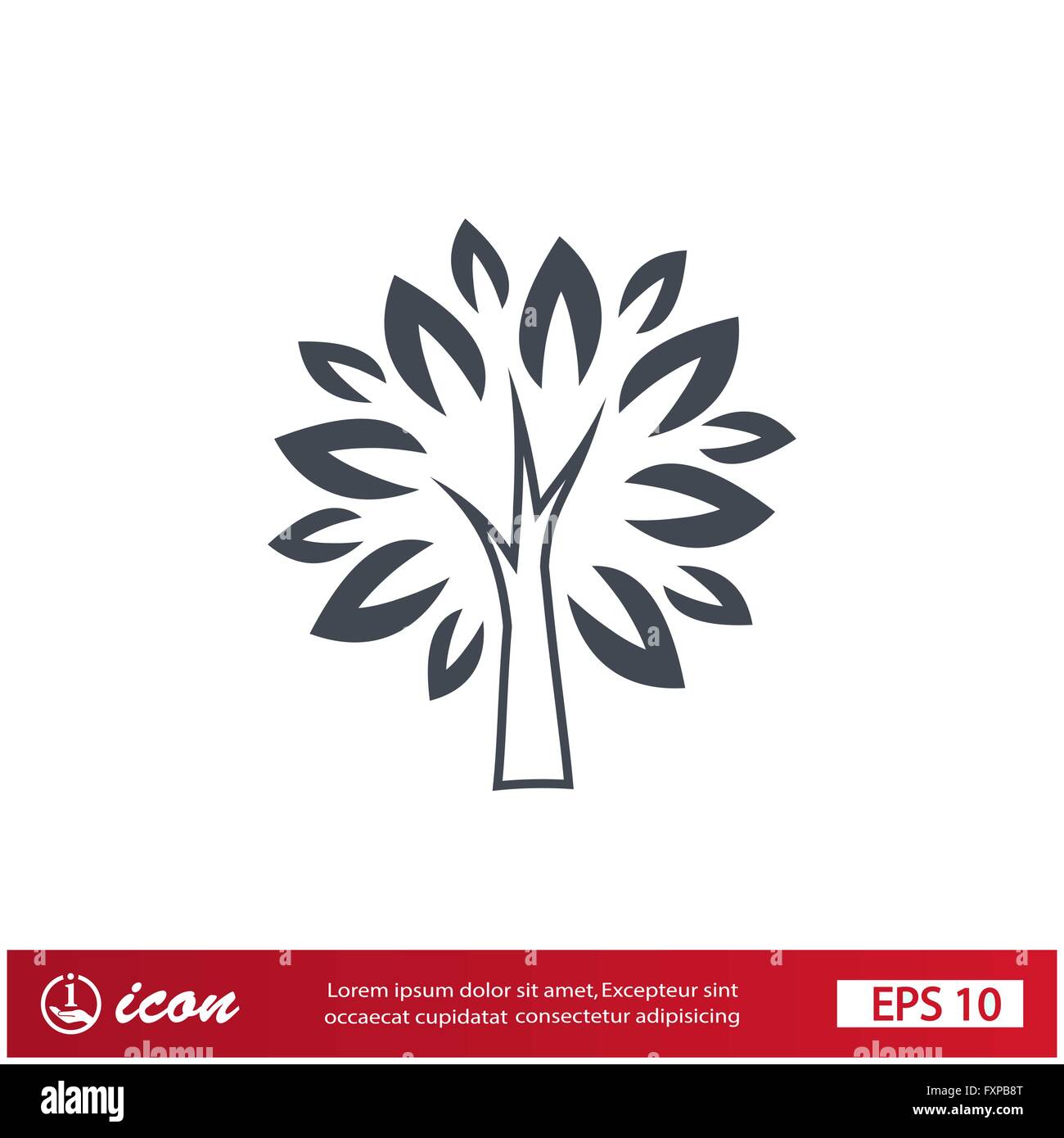 Pictograph of tree Stock Vector Image & Art - Alamy