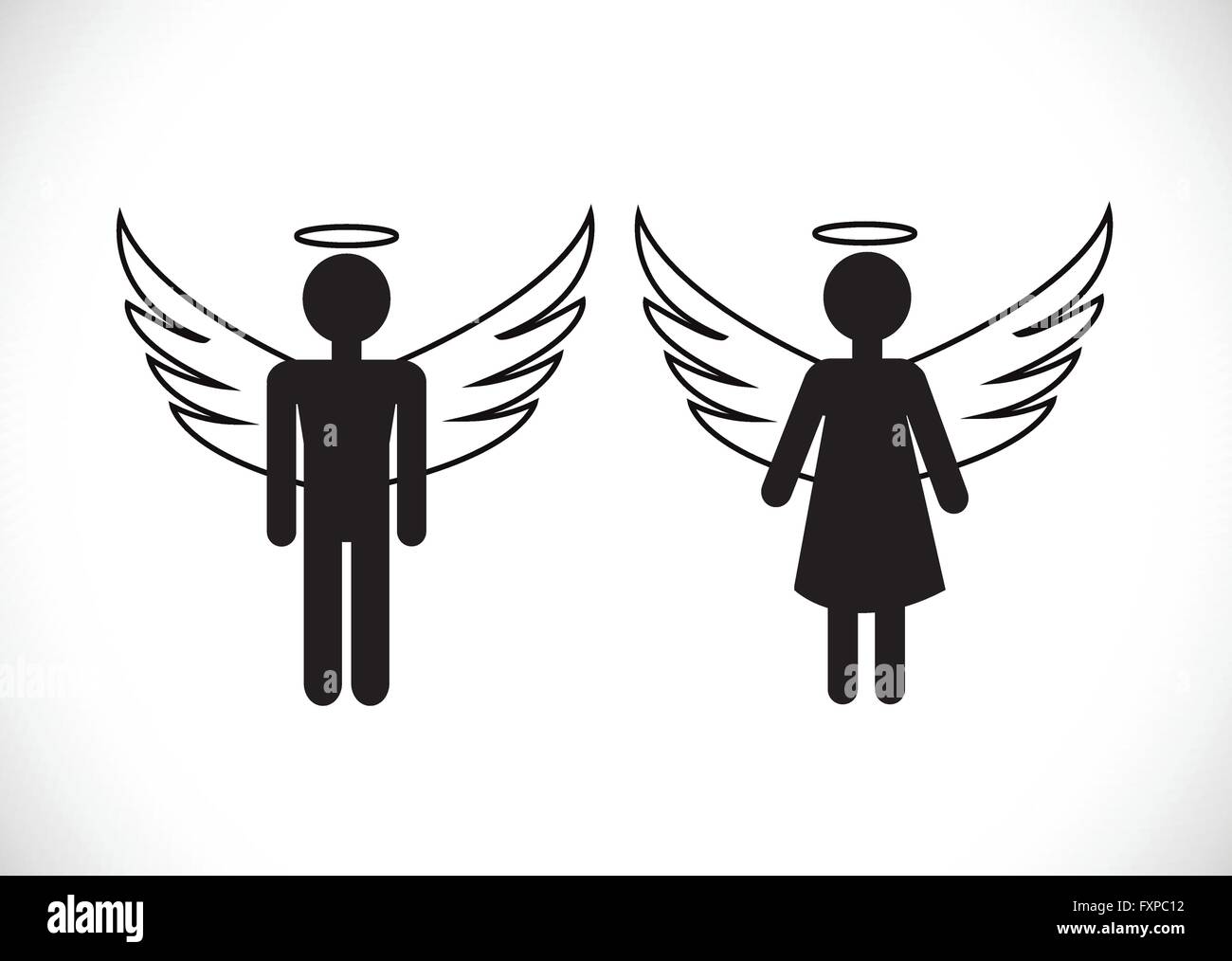 Pictogram Angel Icon Symbol Sign Stock Vector Image & Art - Alamy