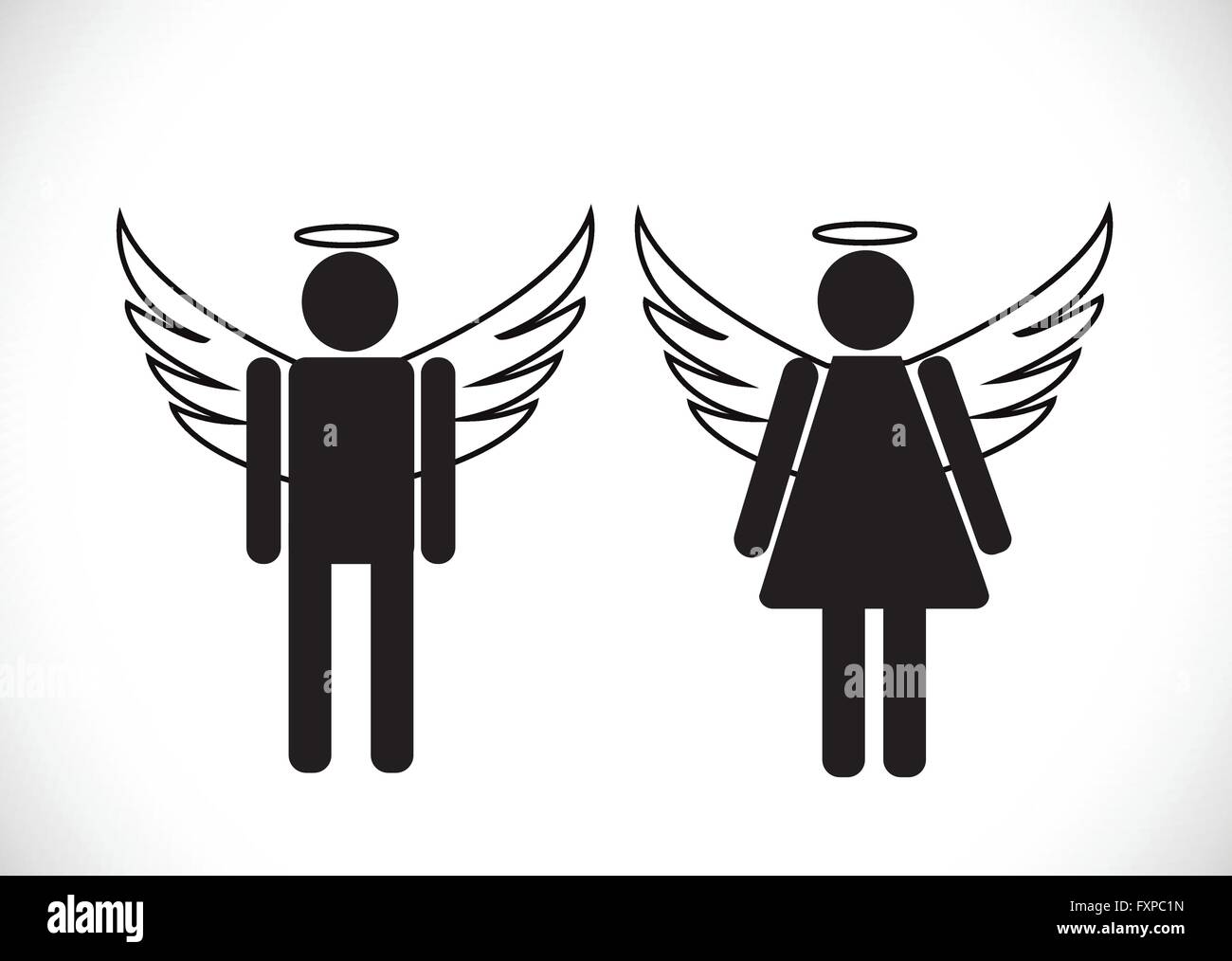 Pictogram Angel Icon Symbol Sign Stock Vector Image & Art - Alamy