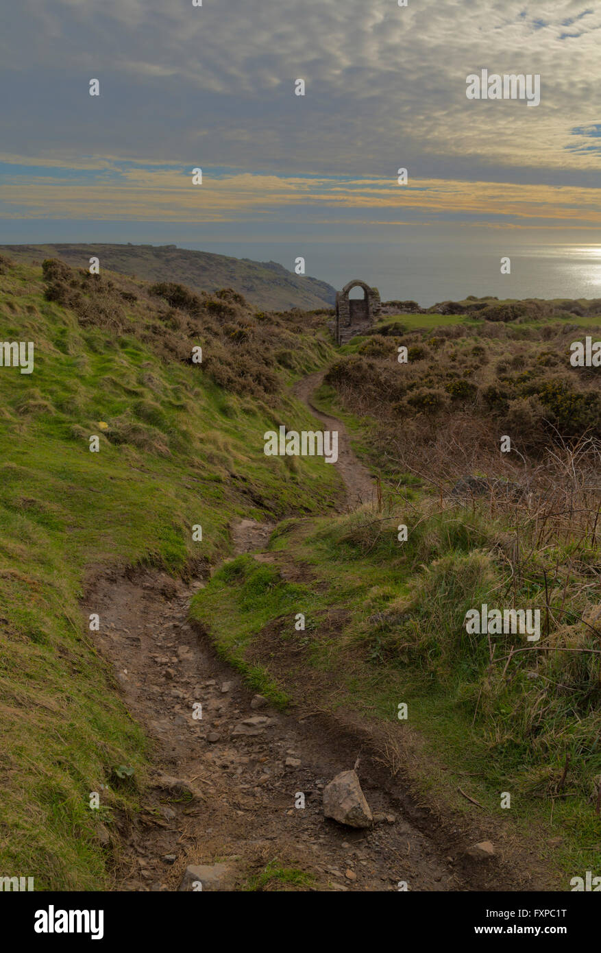 Coastal mining landscape at Botallack in Cornwall Stock Photo - Alamy