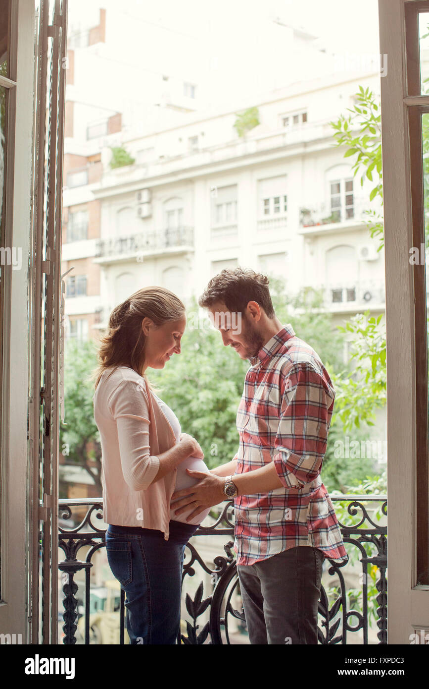 Excited couple embracing other outdoors hi-res stock photography and ...