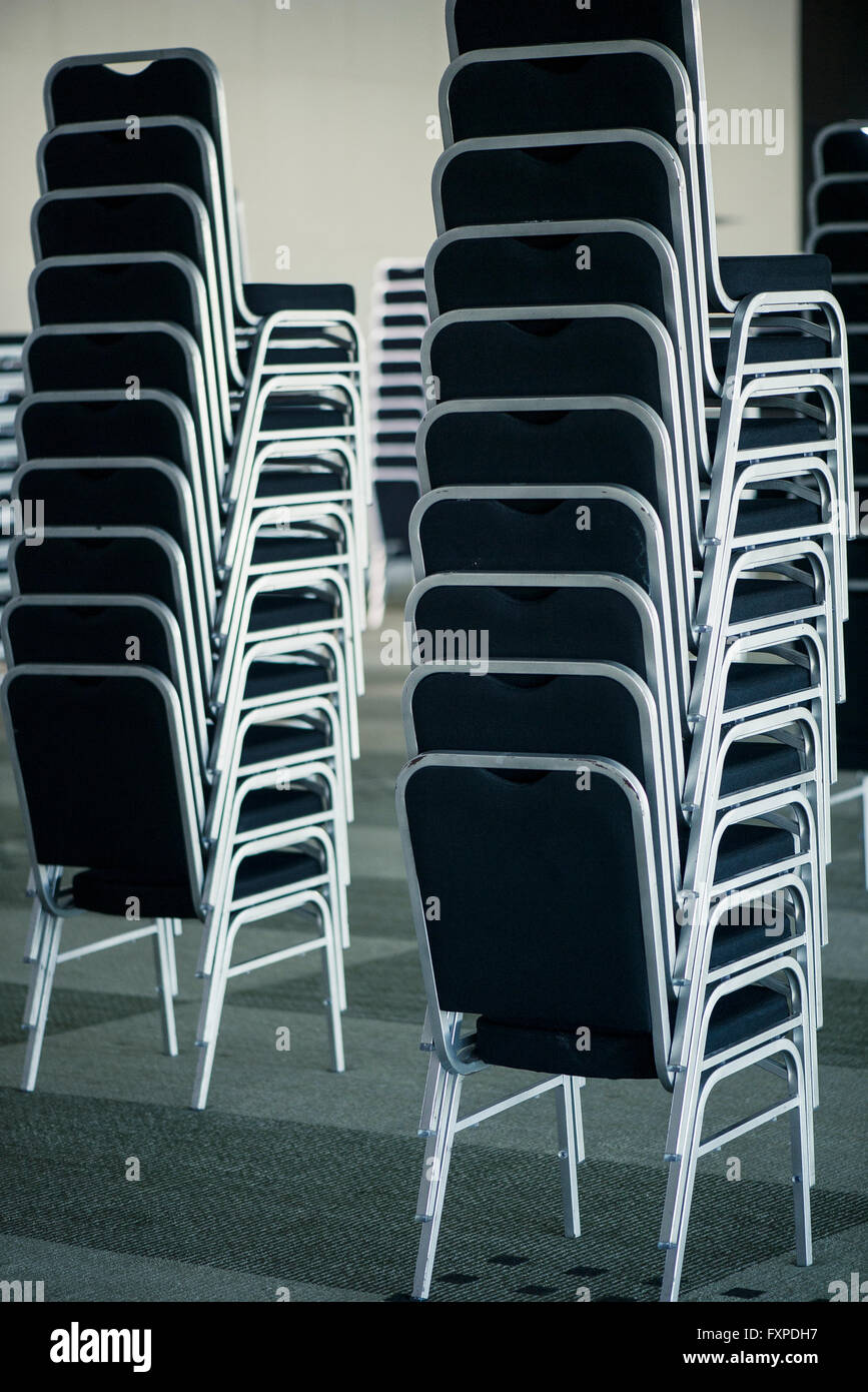 Stack of chairs Stock Photo - Alamy