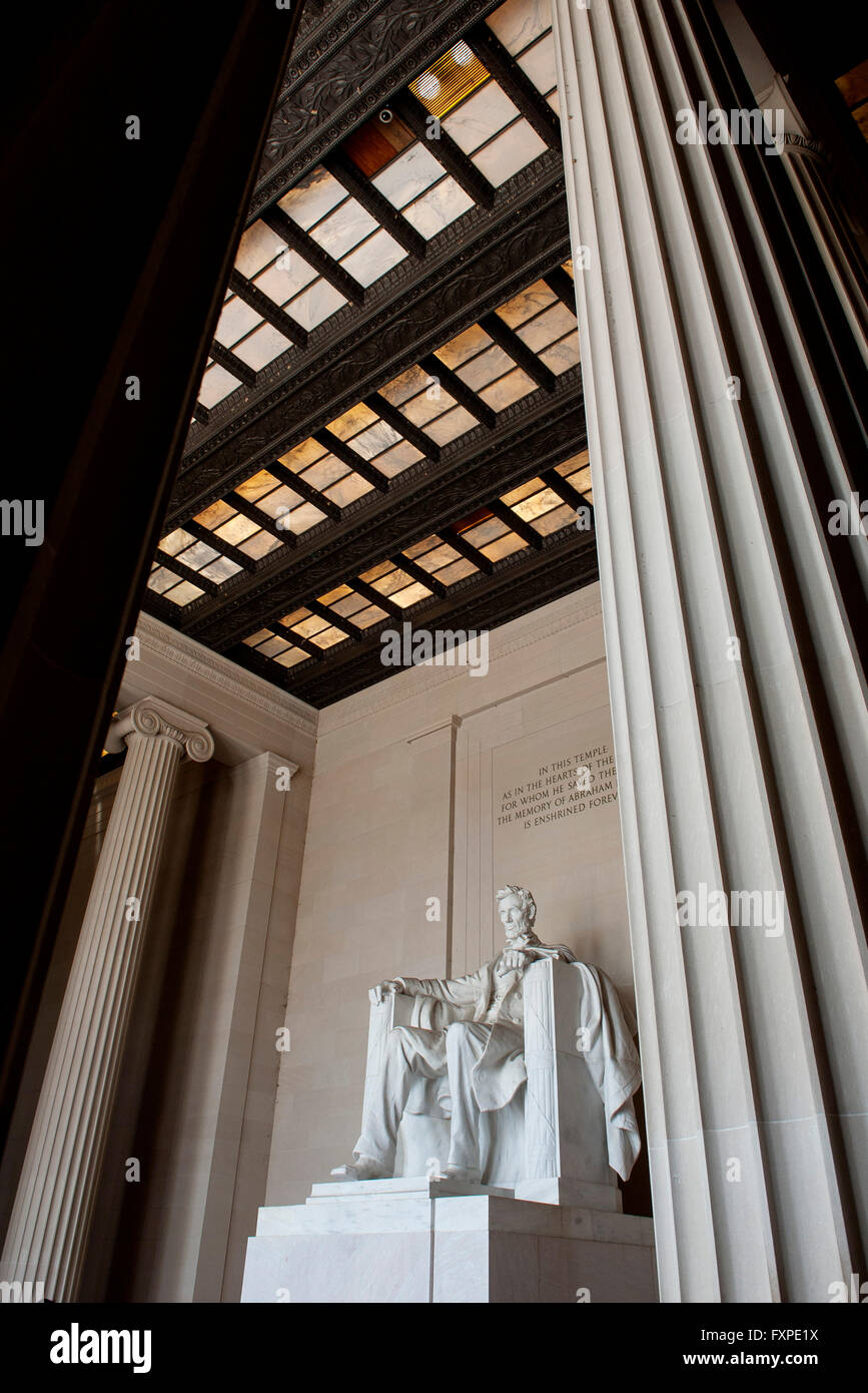 Daylight landmarks lincoln monuments tourism travel washington hi-res ...