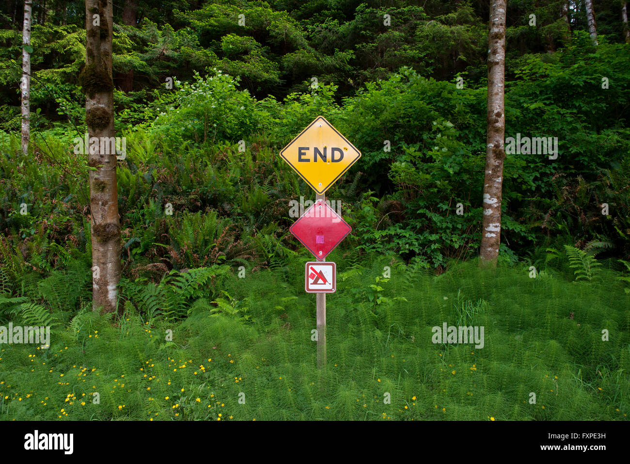 Road sign dead end cul de sac hi-res stock photography and images - Alamy