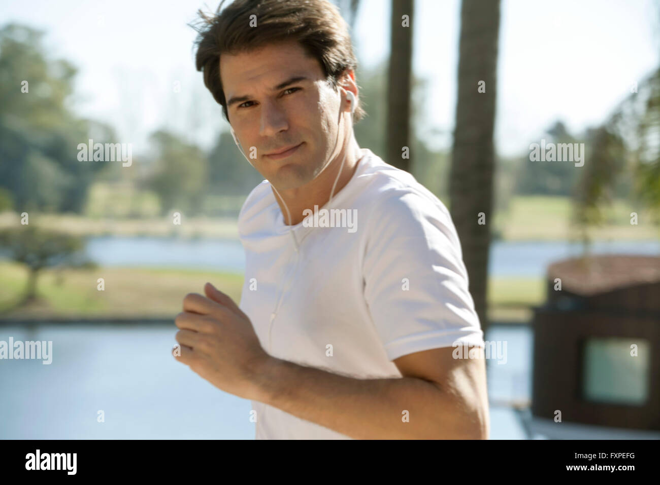 Man running, portrait Stock Photo - Alamy