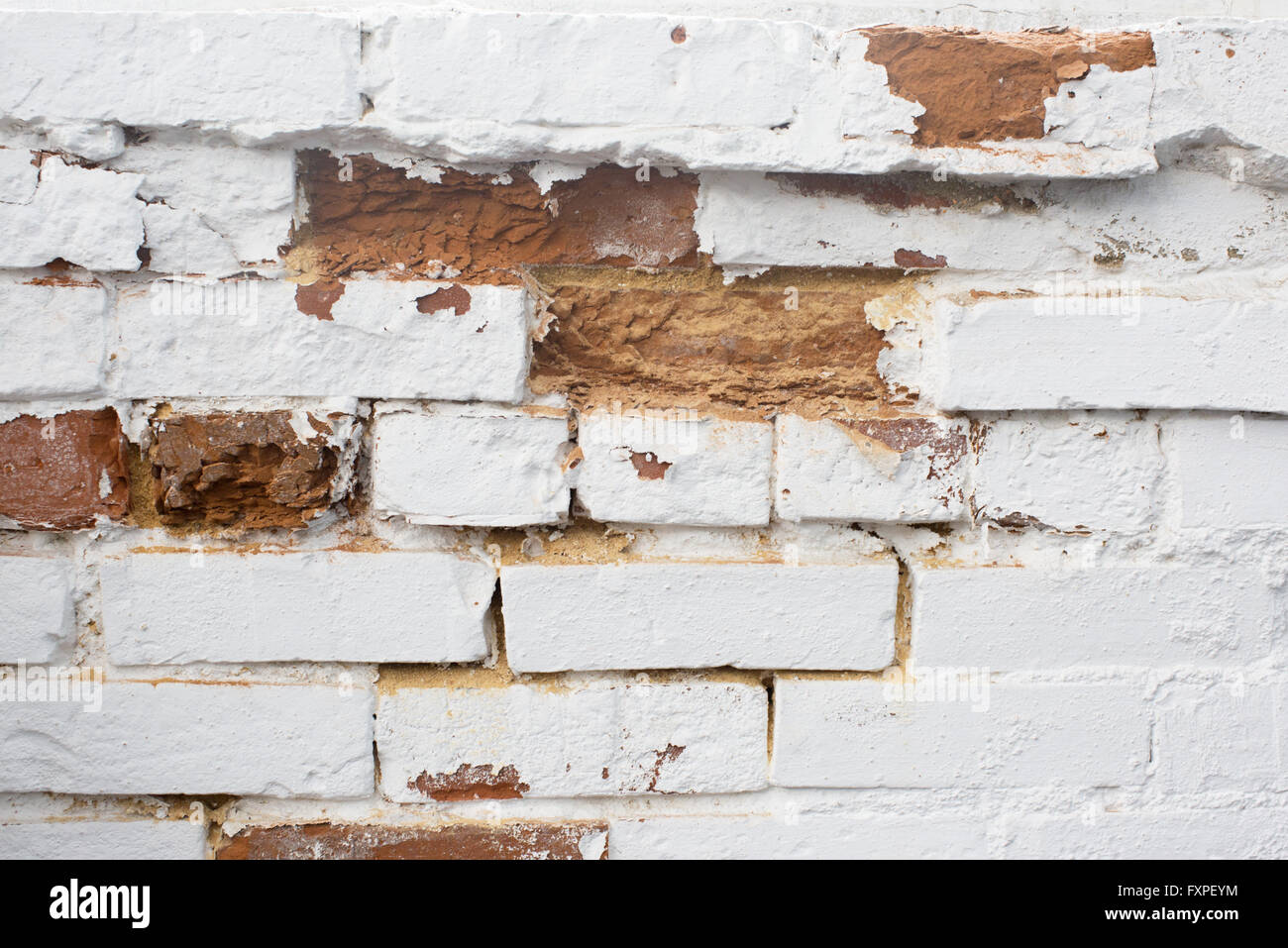 Deteriorating brick wall Stock Photo - Alamy