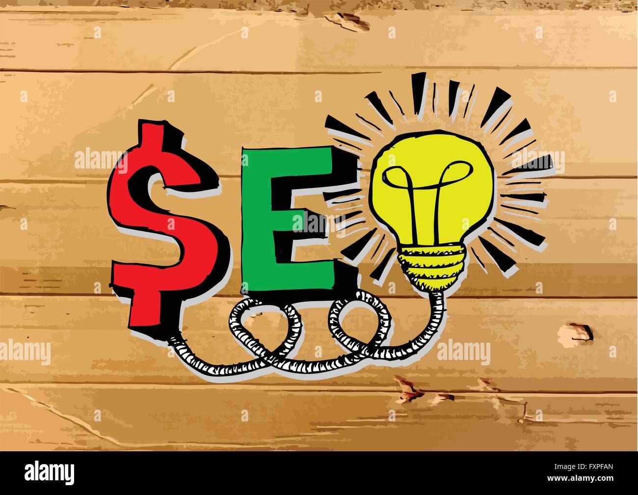 Seo Idea SEO Search Engine Optimization on Cardboard Texture ...