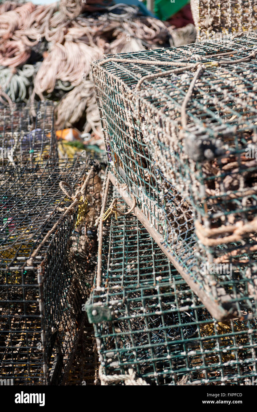 Fishing traps, close-up Stock Photo - Alamy