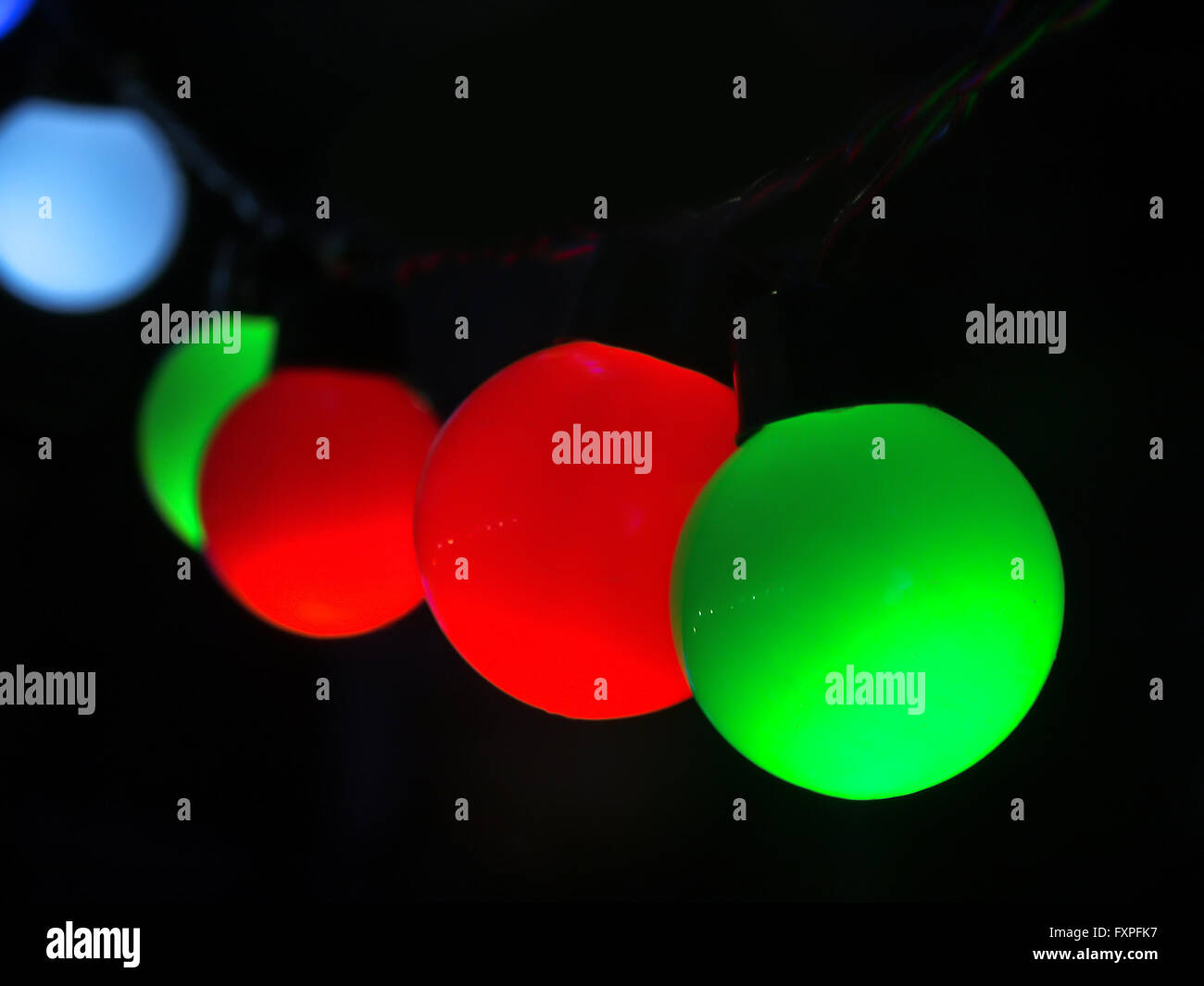 Decoration light over dark background Stock Photo - Alamy