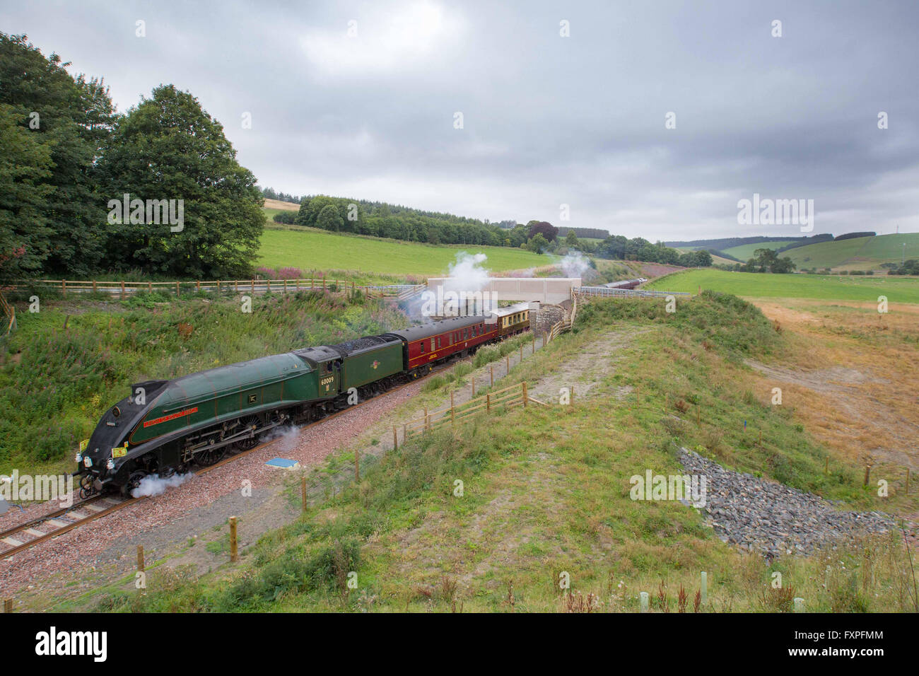 Steam Train Union of South Africa travelling on Borders Railway Stock ...