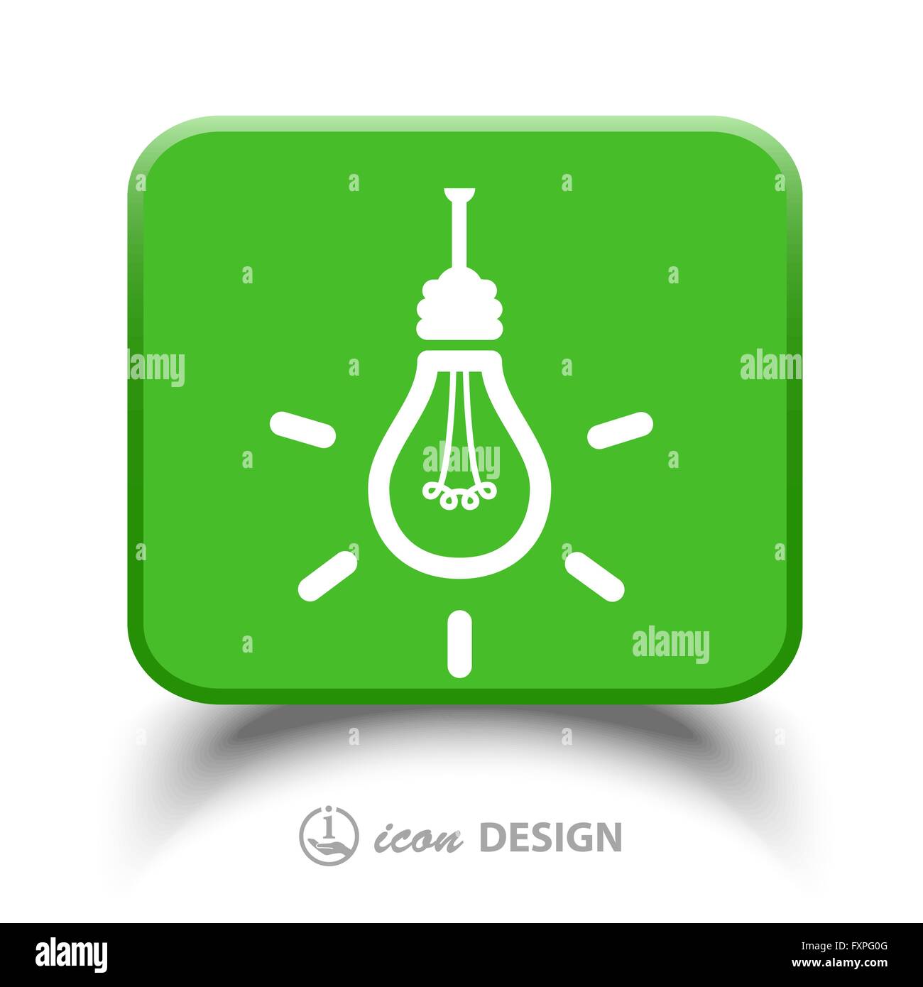 Pictograph of light bulb Stock Vector Image & Art - Alamy