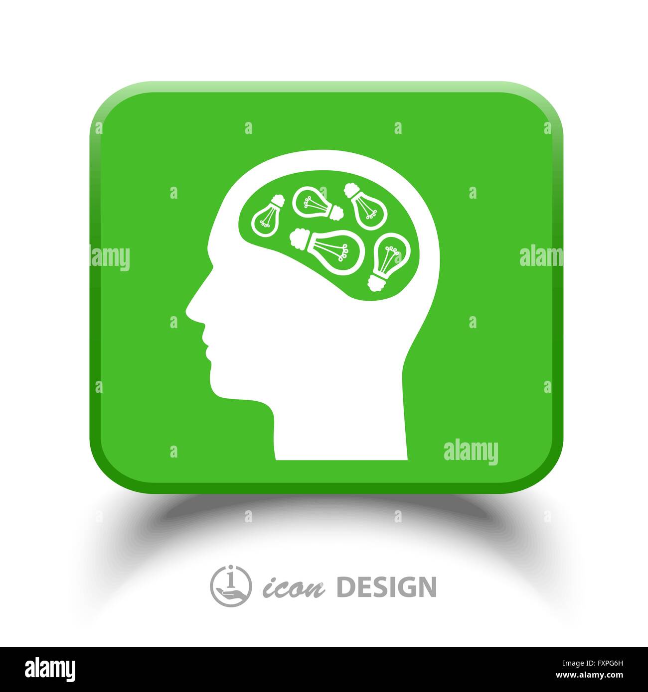 Pictograph of bulb concept Stock Vector Image & Art - Alamy