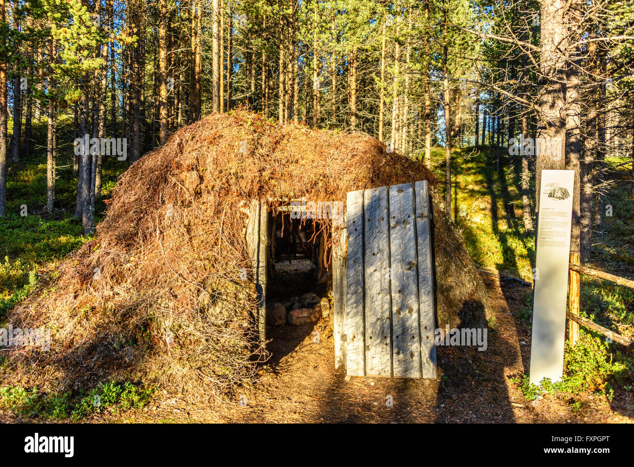 Saami Heritage Village at Ivalo, Lapland - the naturally insulated moss ...