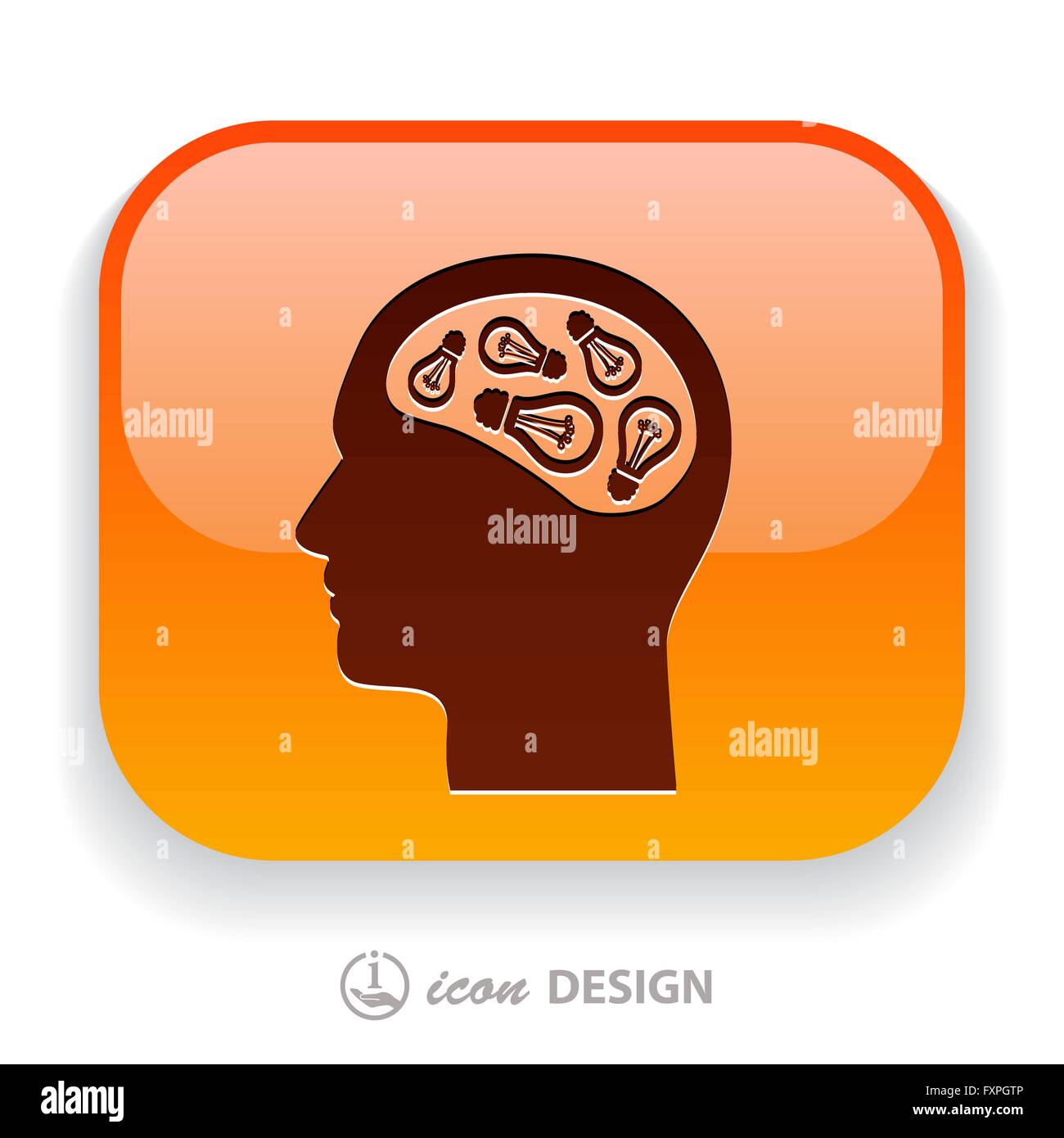 Pictograph of bulb concept Stock Vector Image & Art - Alamy