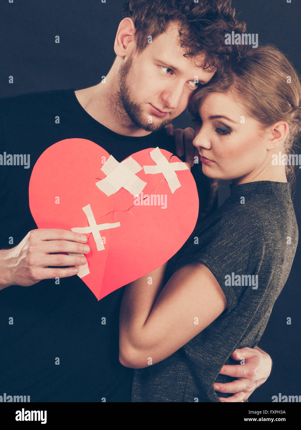 Broken Heart Couple Cover Photo