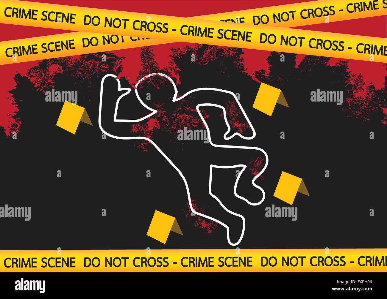 Police crime scene, fire Stock Vector Images - Alamy