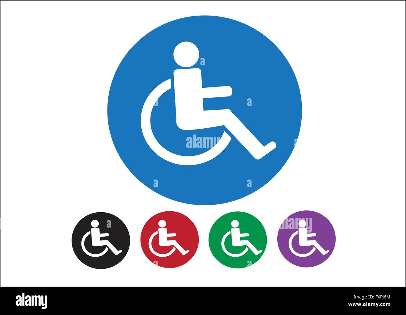Wheelchair Handicap Icon design Stock Vector Image & Art - Alamy