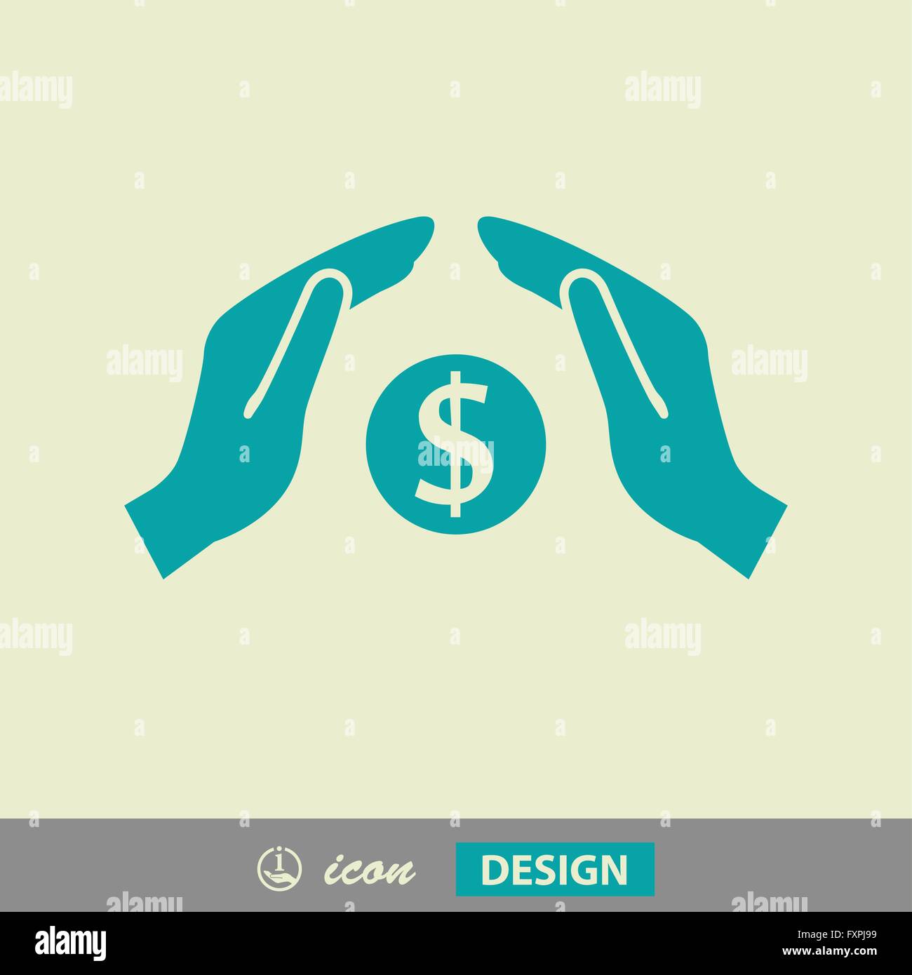 3d hand coin arm Stock Vector Images - Alamy