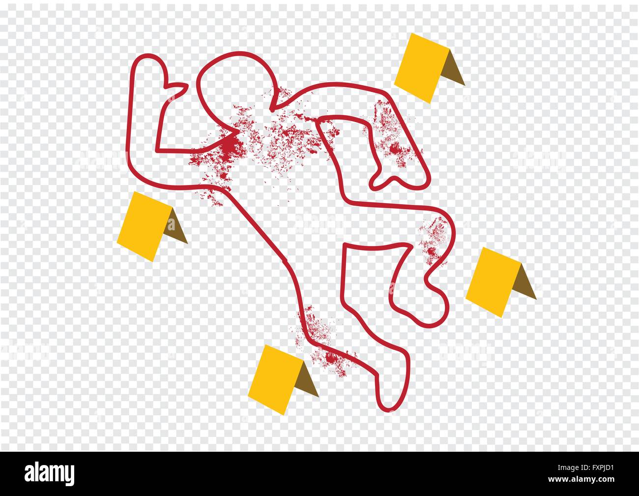 Crime scene danger tapes illustration Stock Vector Image & Art - Alamy