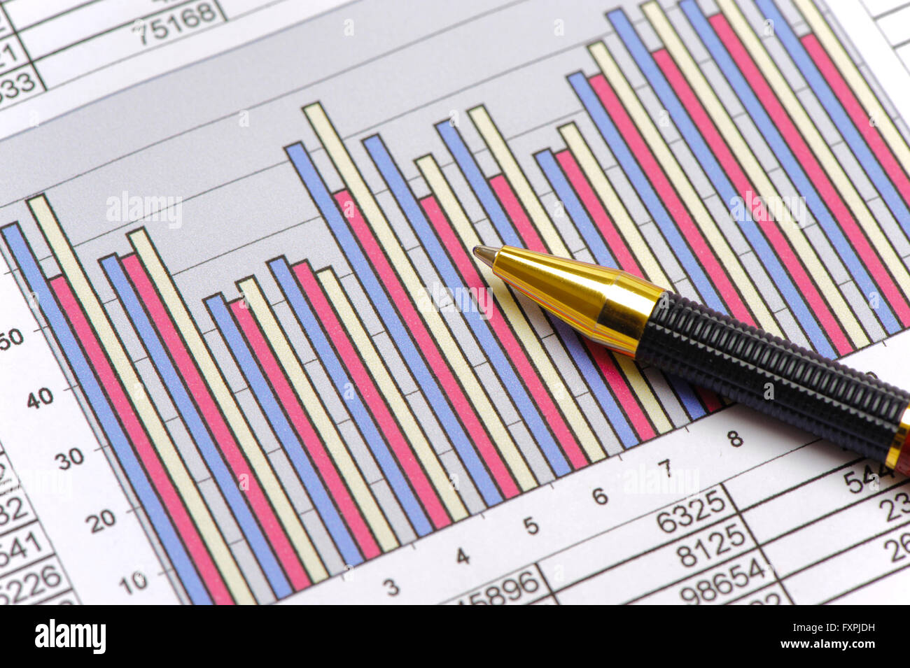 chart of stock market shows growth Stock Photo - Alamy