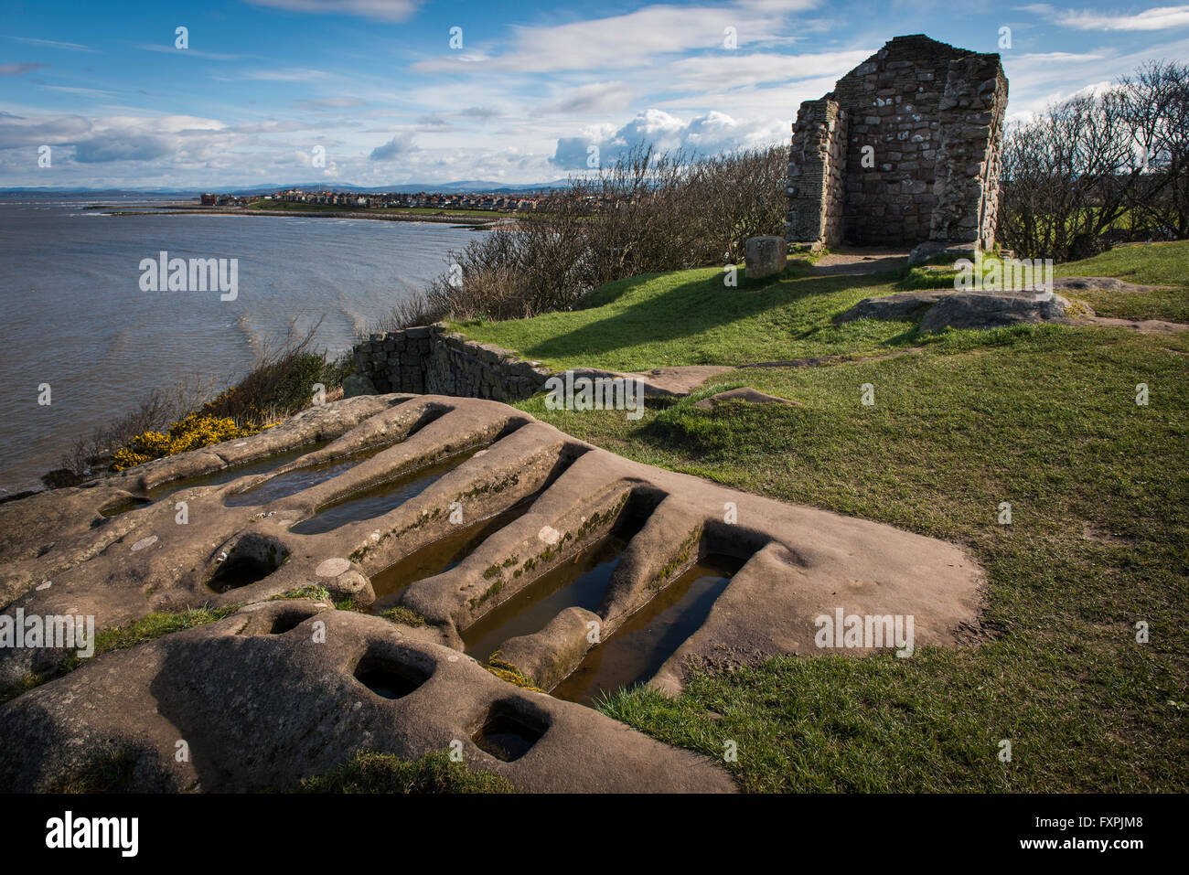 St patricks chapel heysham lancashire rock cut graves morecambe hi-res ...