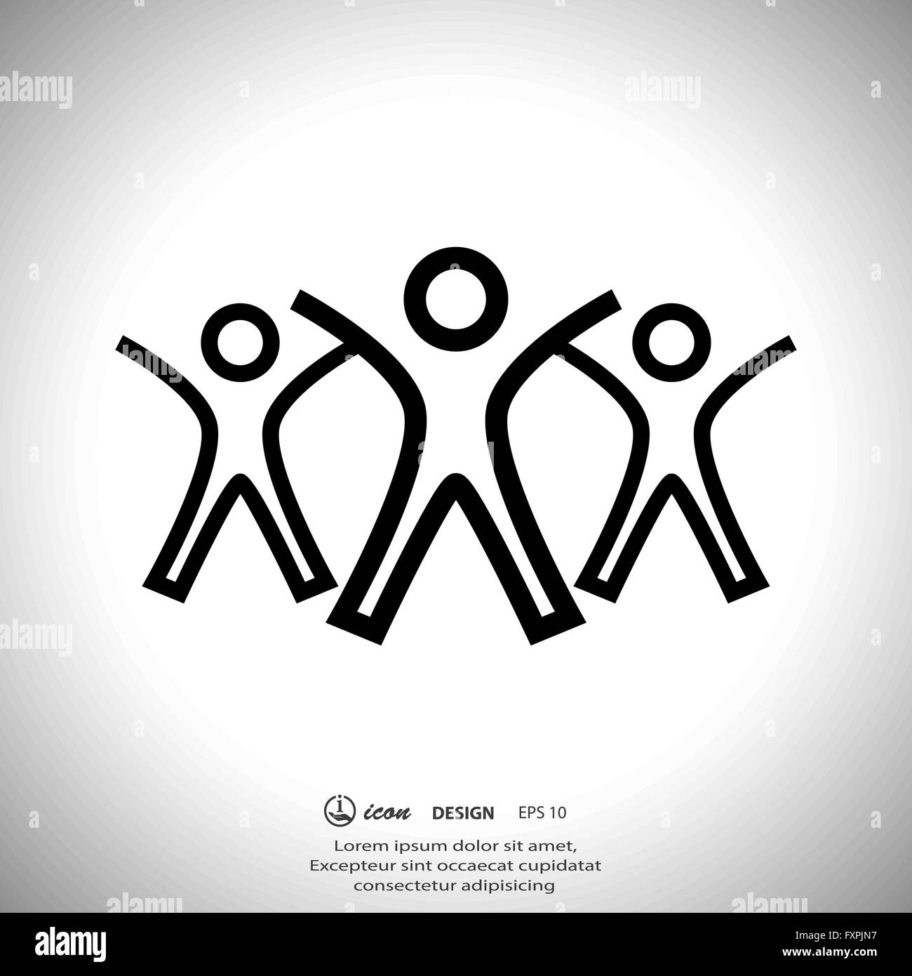 Pictograph of success team Stock Vector Image & Art - Alamy
