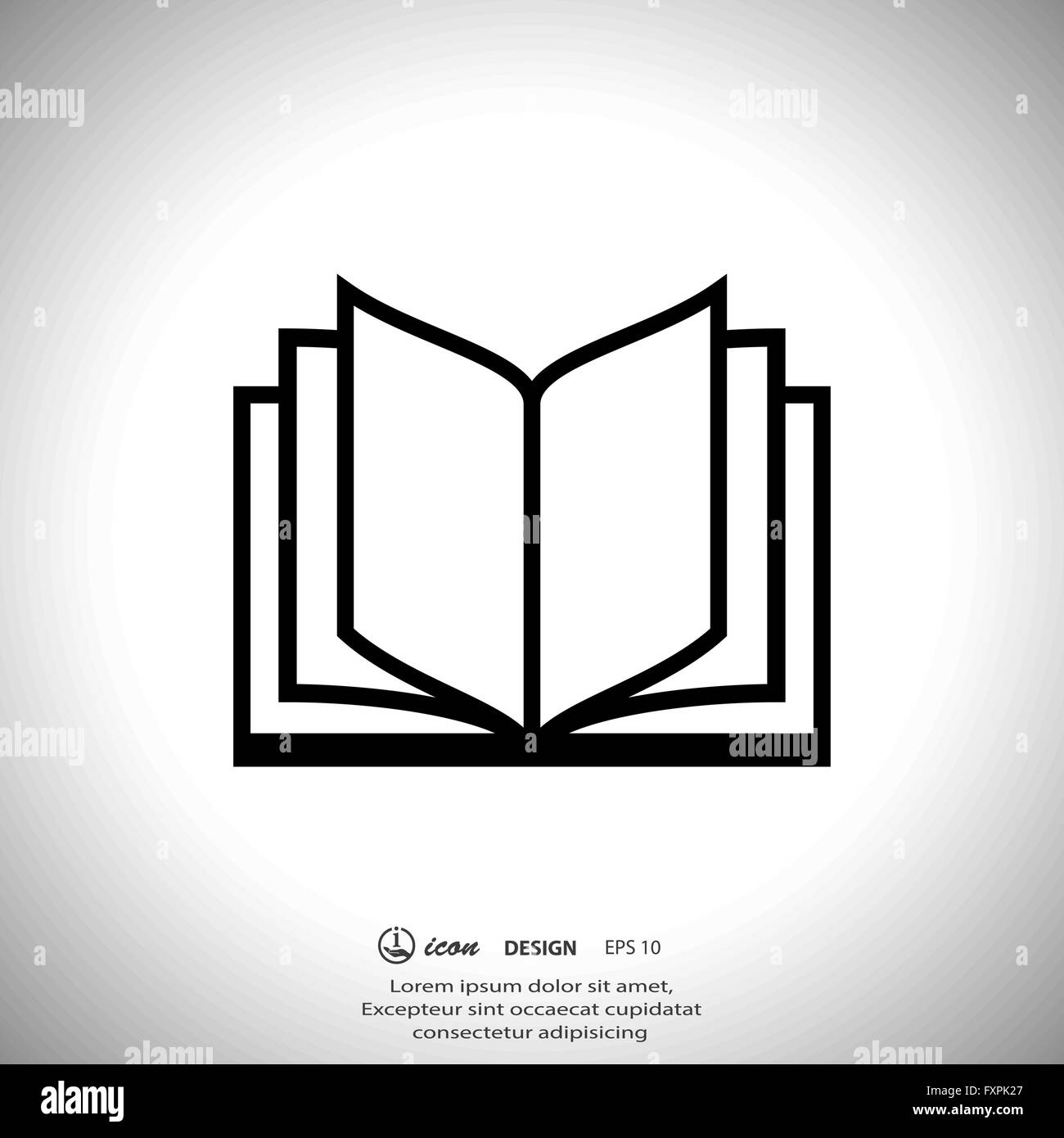 Pictograph of book Stock Vector Image & Art - Alamy