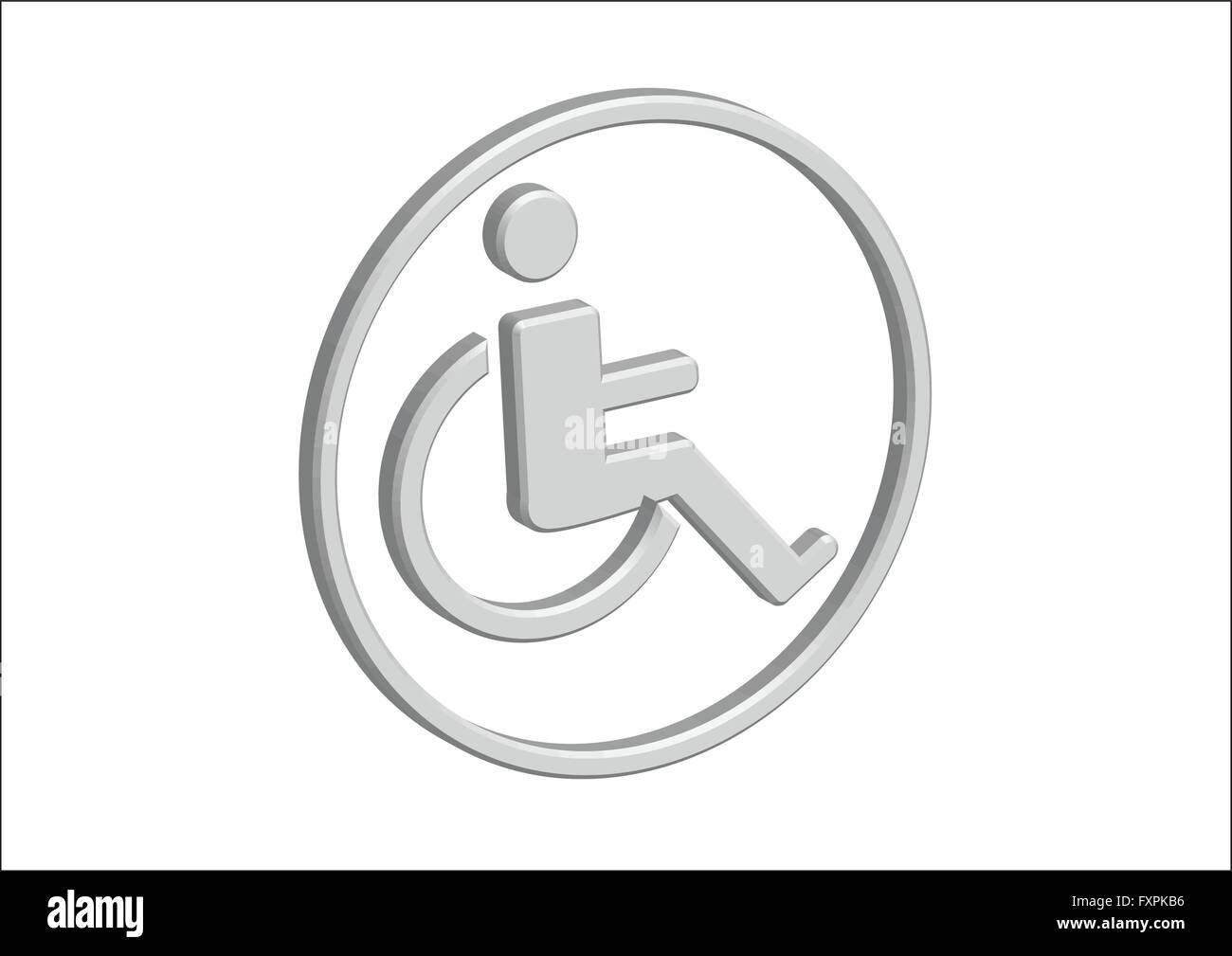 3D Wheelchair Handicap Icon design Stock Vector Image & Art - Alamy
