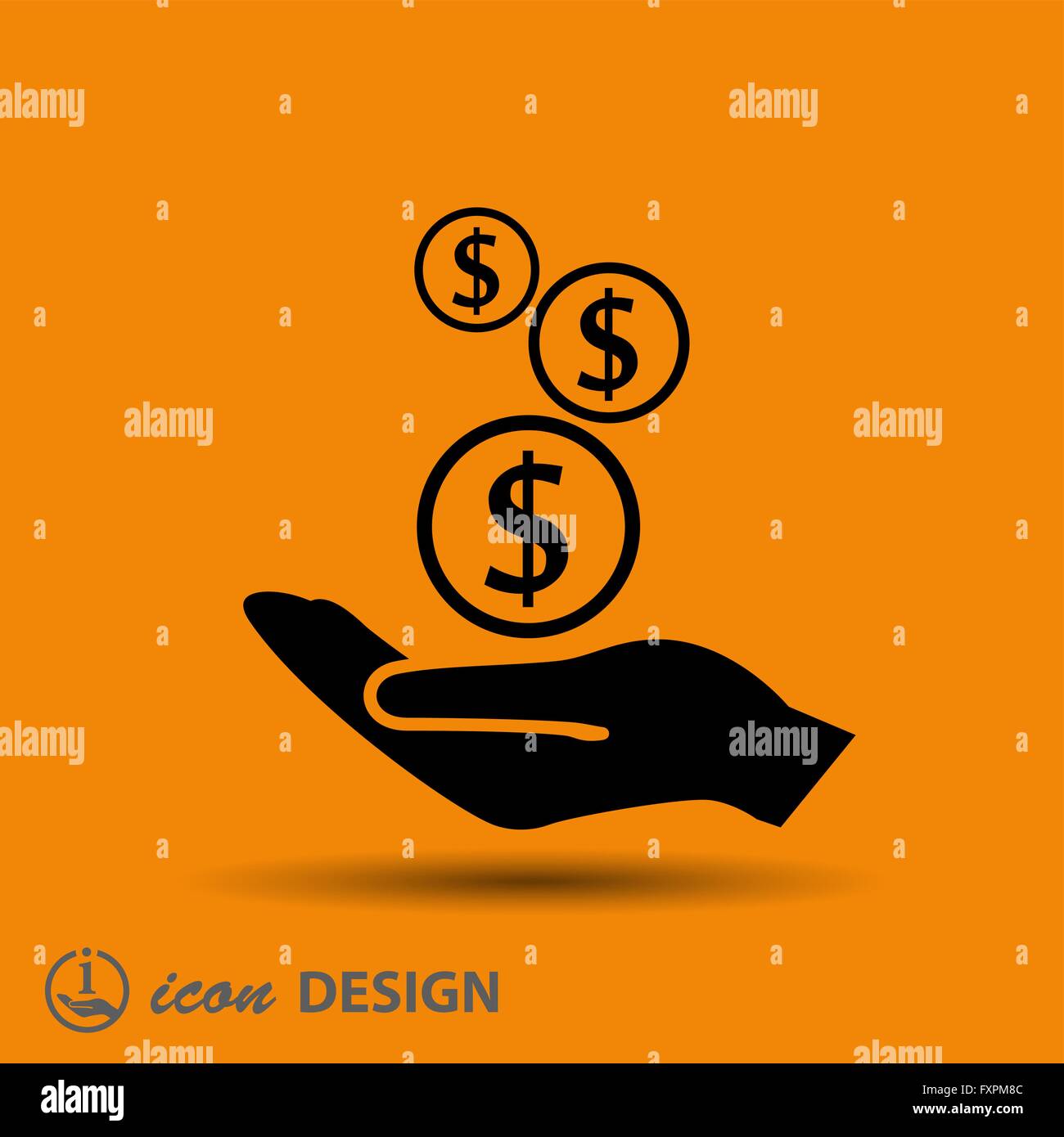 Pictograph of money in hand Stock Vector Image & Art - Alamy