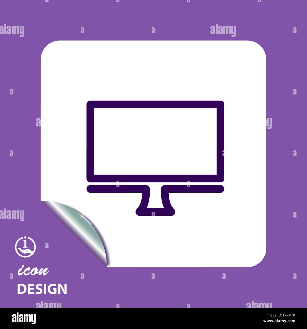 Pictograph of computer Stock Vector Image & Art - Alamy