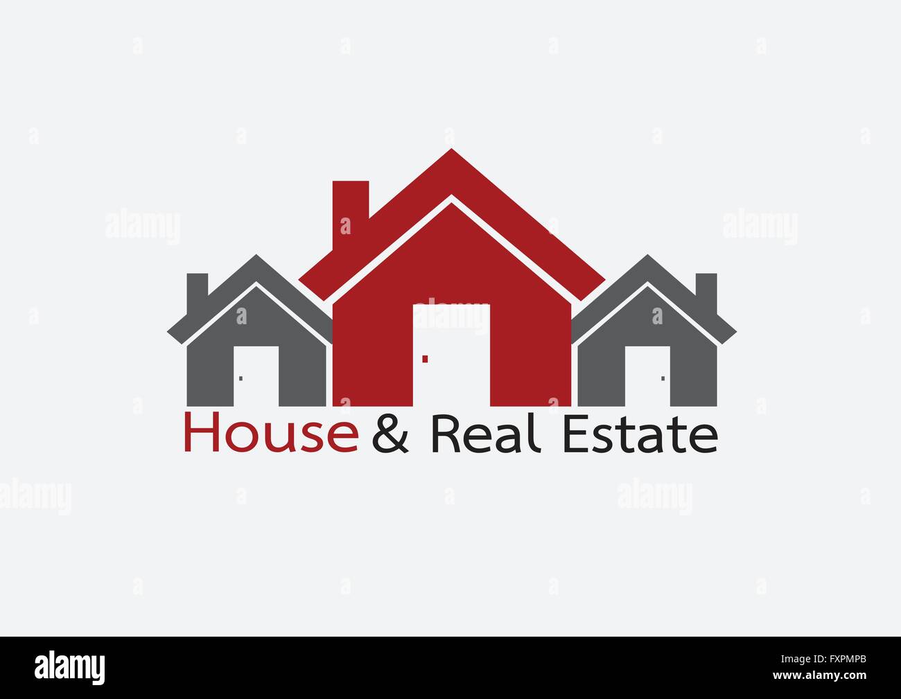 House icon and Real Estate Building abstract design Stock Vector Image ...