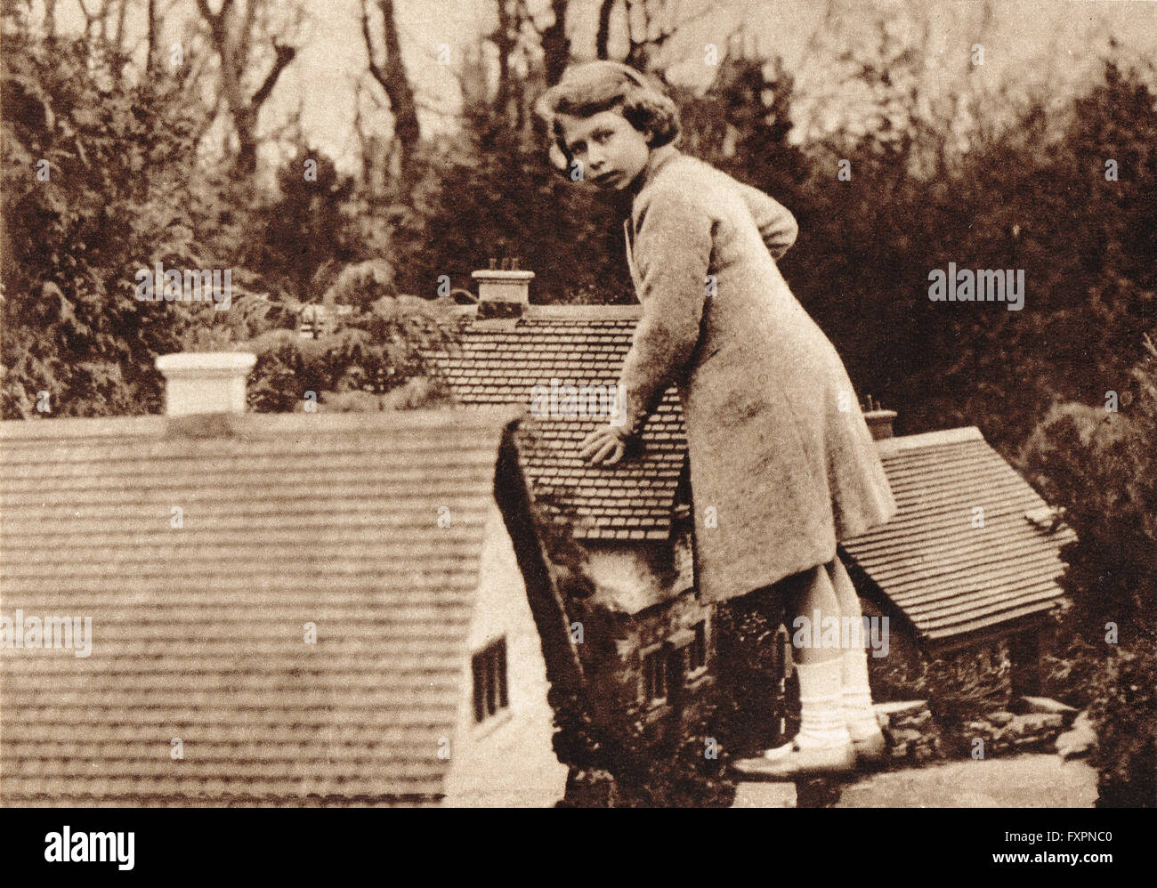 Princess Elizabeth, the future Queen Elizabeth II at Bekonscot Model ...