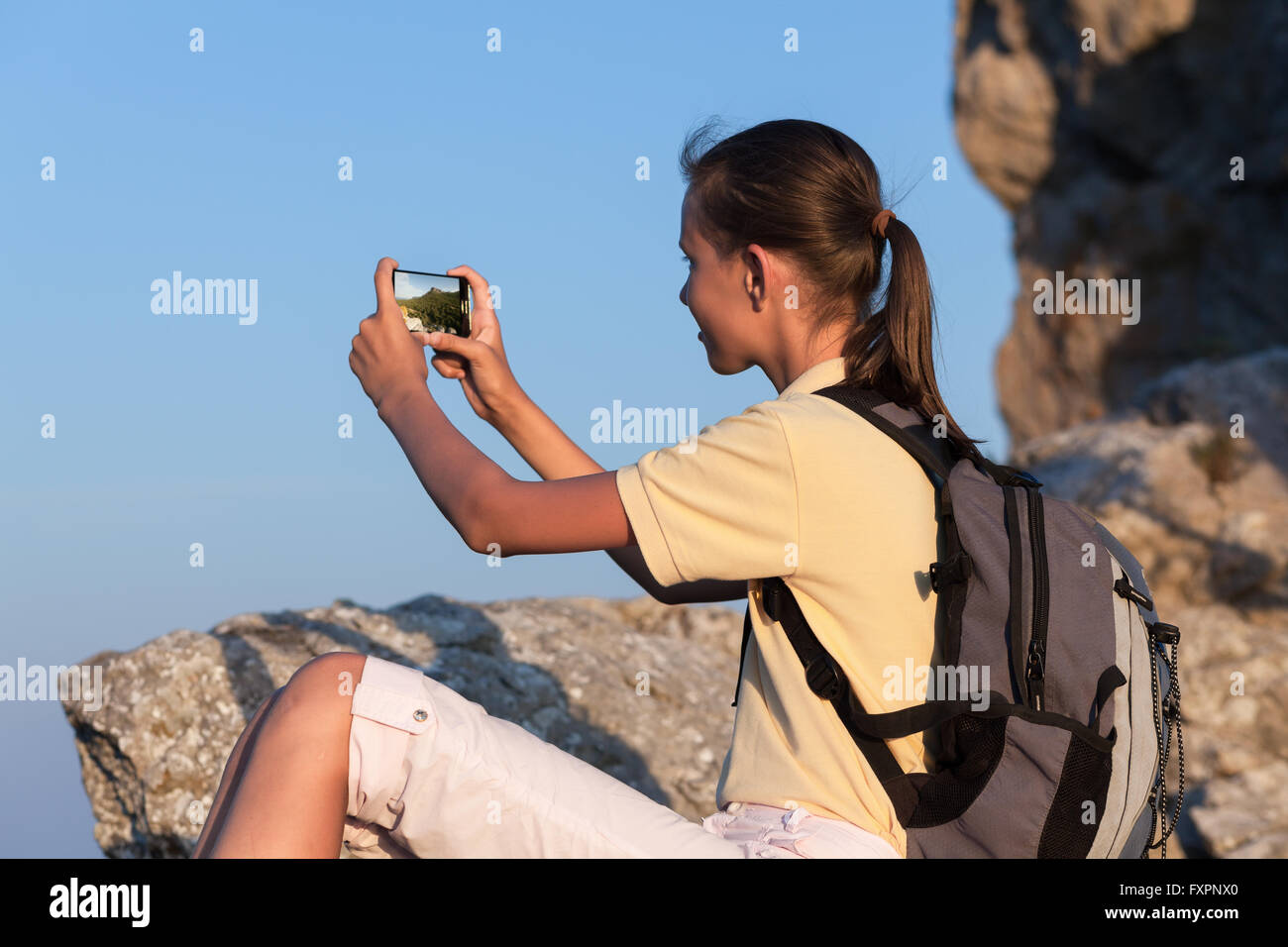 Taking a picture Stock Photo - Alamy
