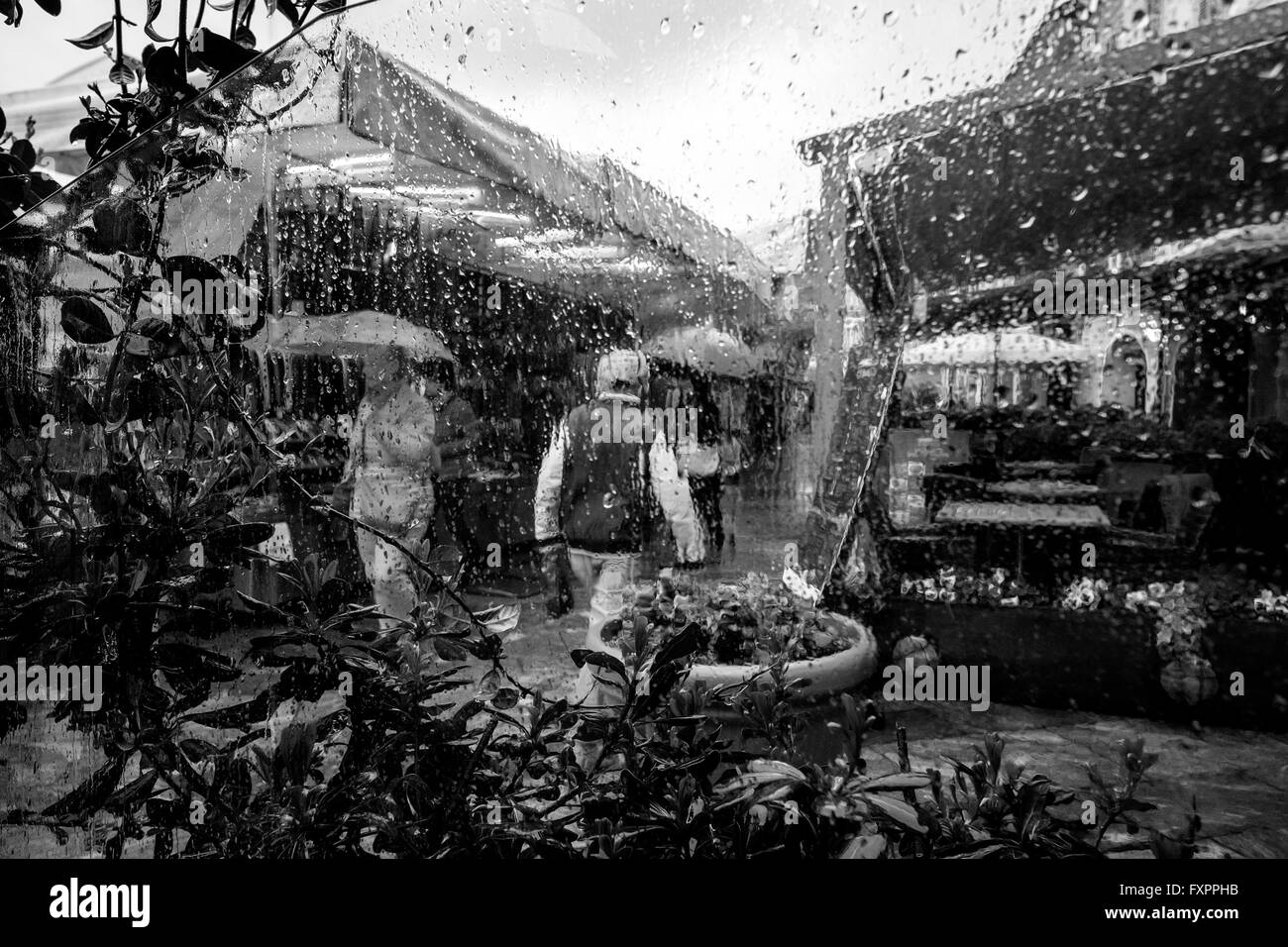 Local market italy Black and White Stock Photos & Images - Alamy