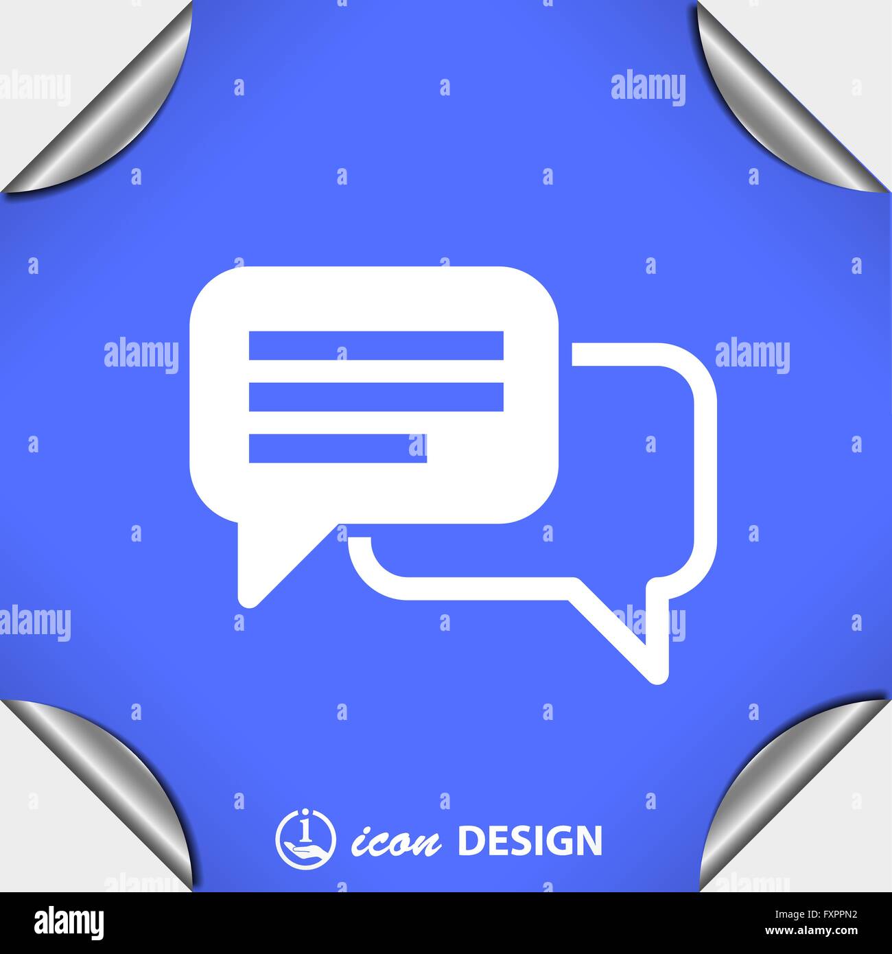Pictograph of message or chat Stock Vector Image & Art - Alamy