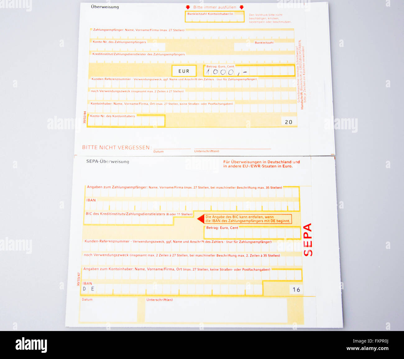 Sepa Bank Transfer High Resolution Stock Photography and Images - Alamy