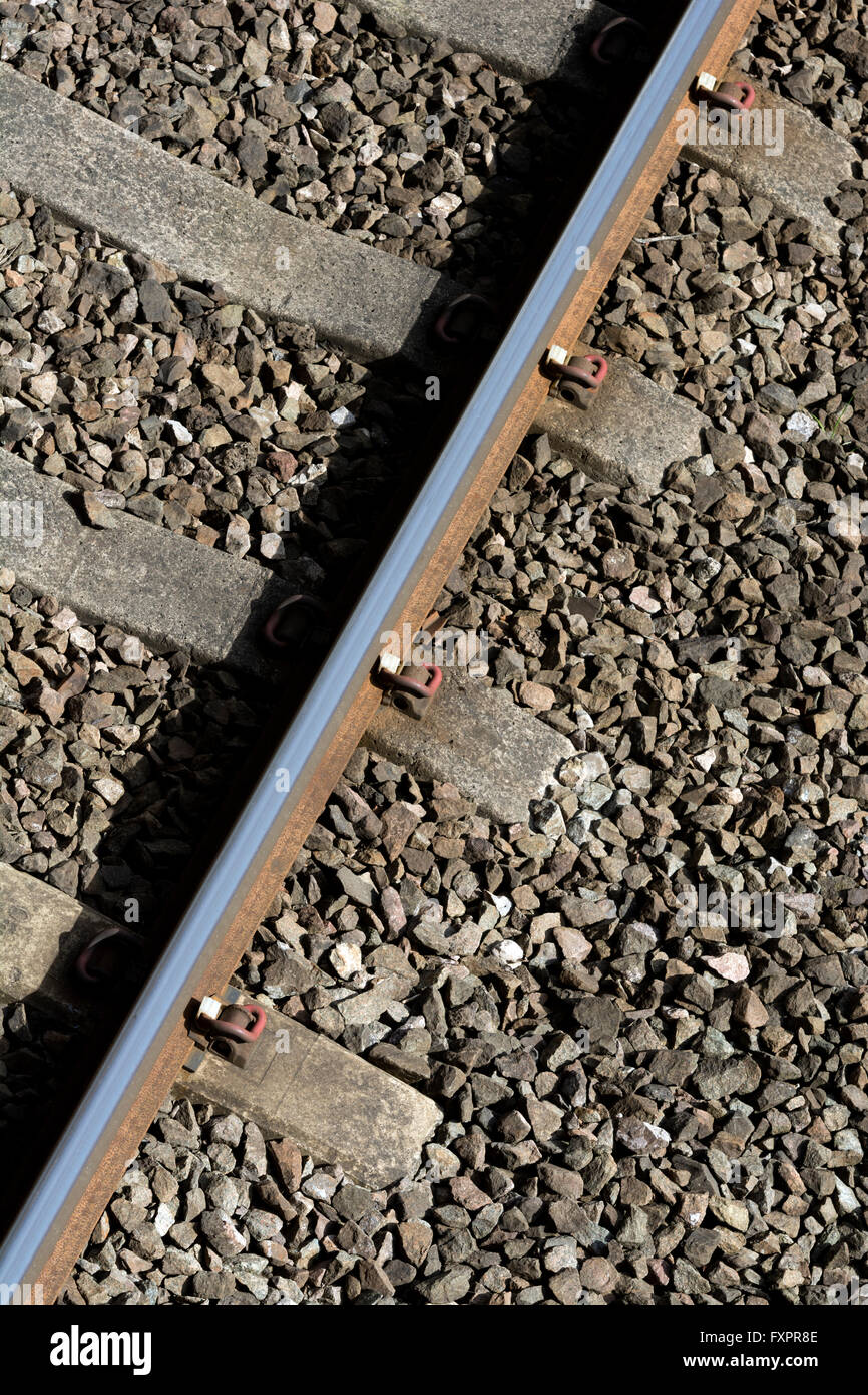 Railway line, aerial view Stock Photo - Alamy