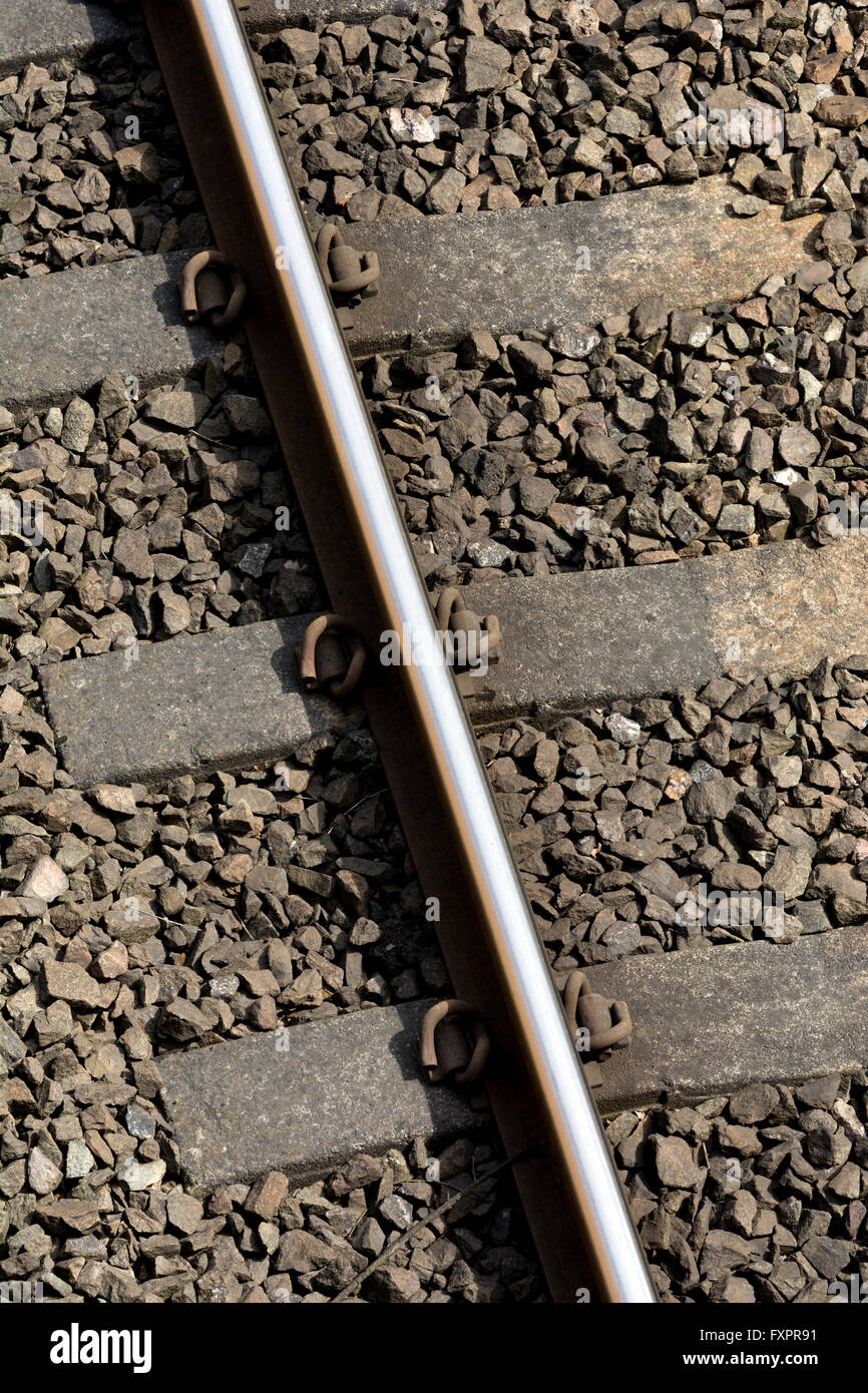 Railway lines tracks sleepers hi-res stock photography and images - Alamy